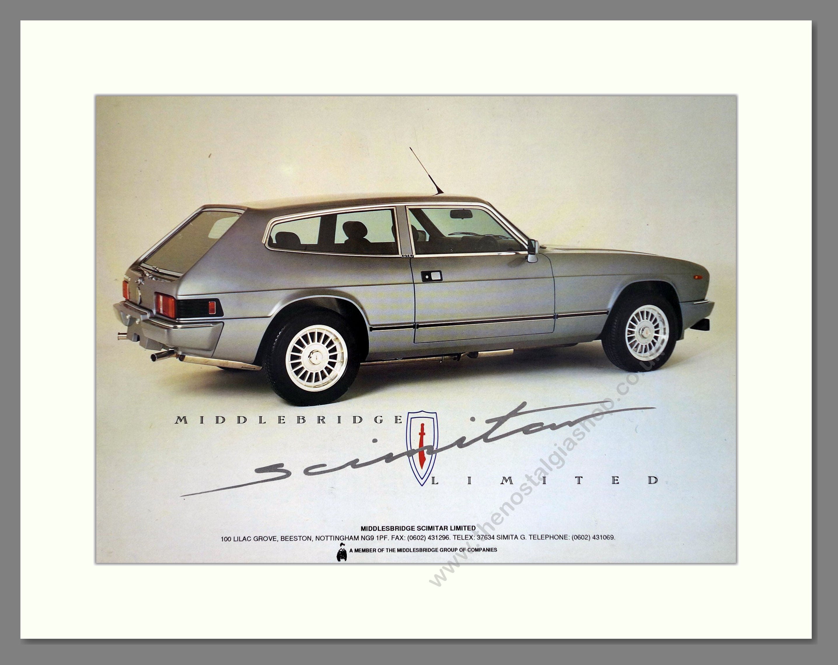 Scimitar - GTE Middlebridge Ltd. Vintage Advert 1990 (ref AD63975) – The Nostalgia Shop