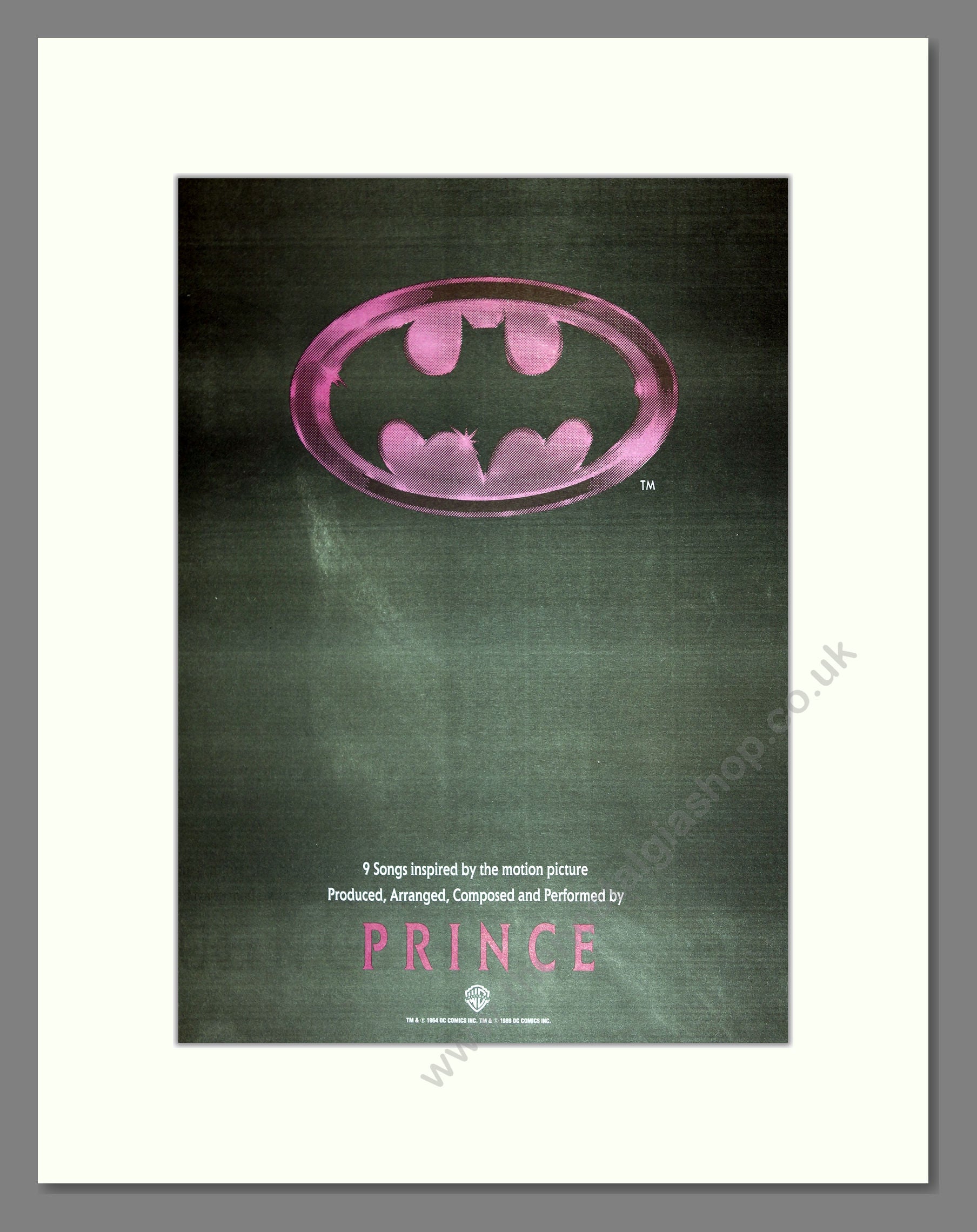 Prince - Batman. Vintage Advert 1989 (ref AD16559) – The Nostalgia Shop