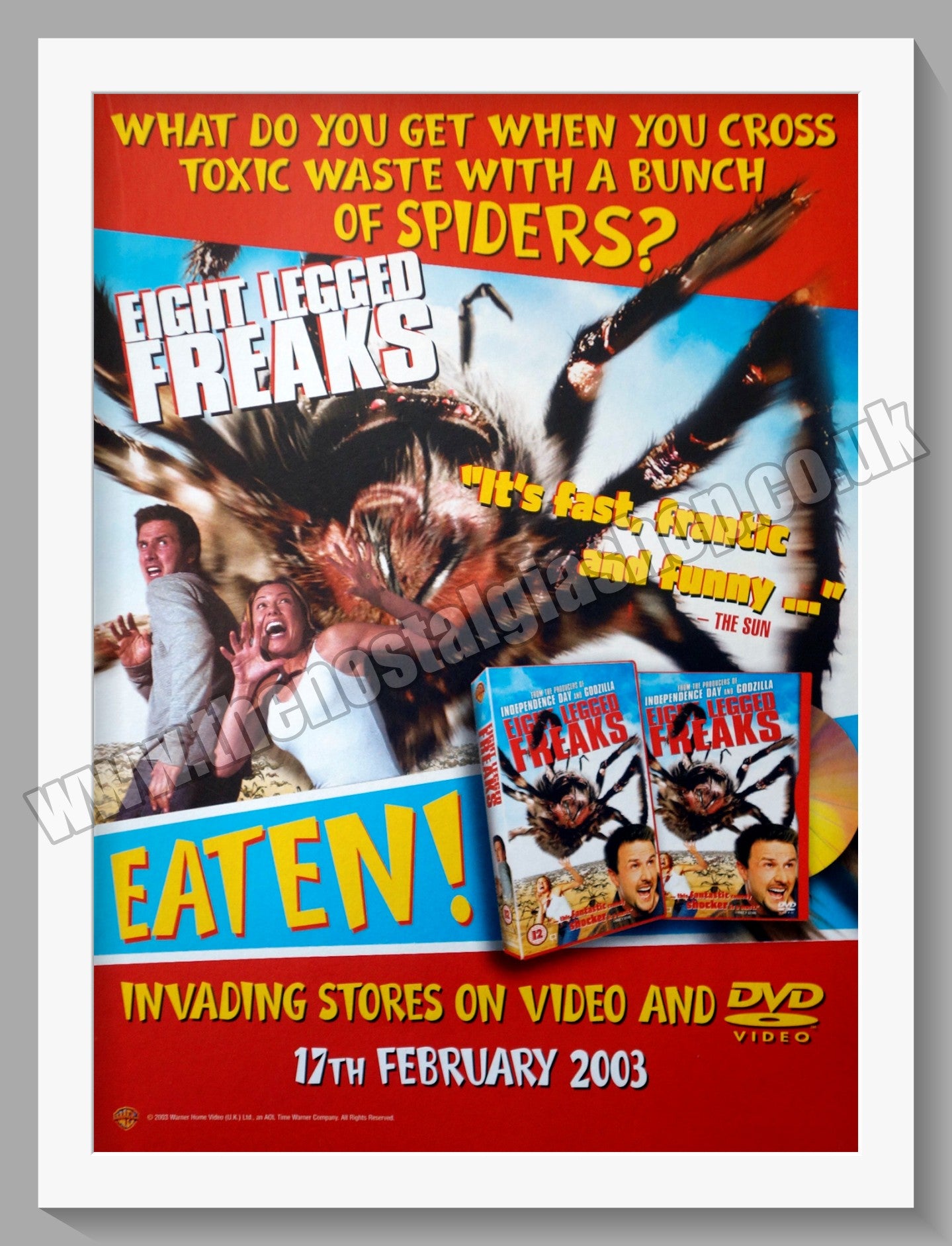 Eight Legged Freaks Poster Eight Legged Freaks Trailer (2002)