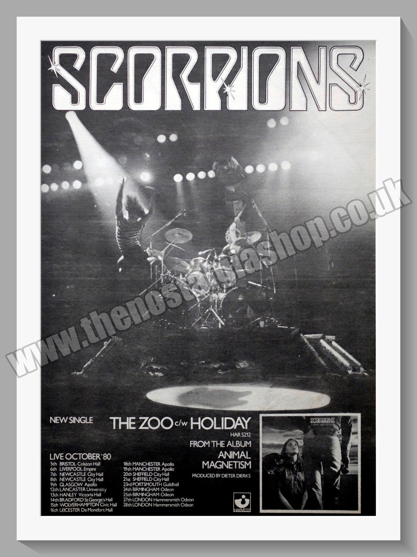 Scorpions The Zoo. Original Advert 1980 (ref AD14907) – The Nostalgia Shop