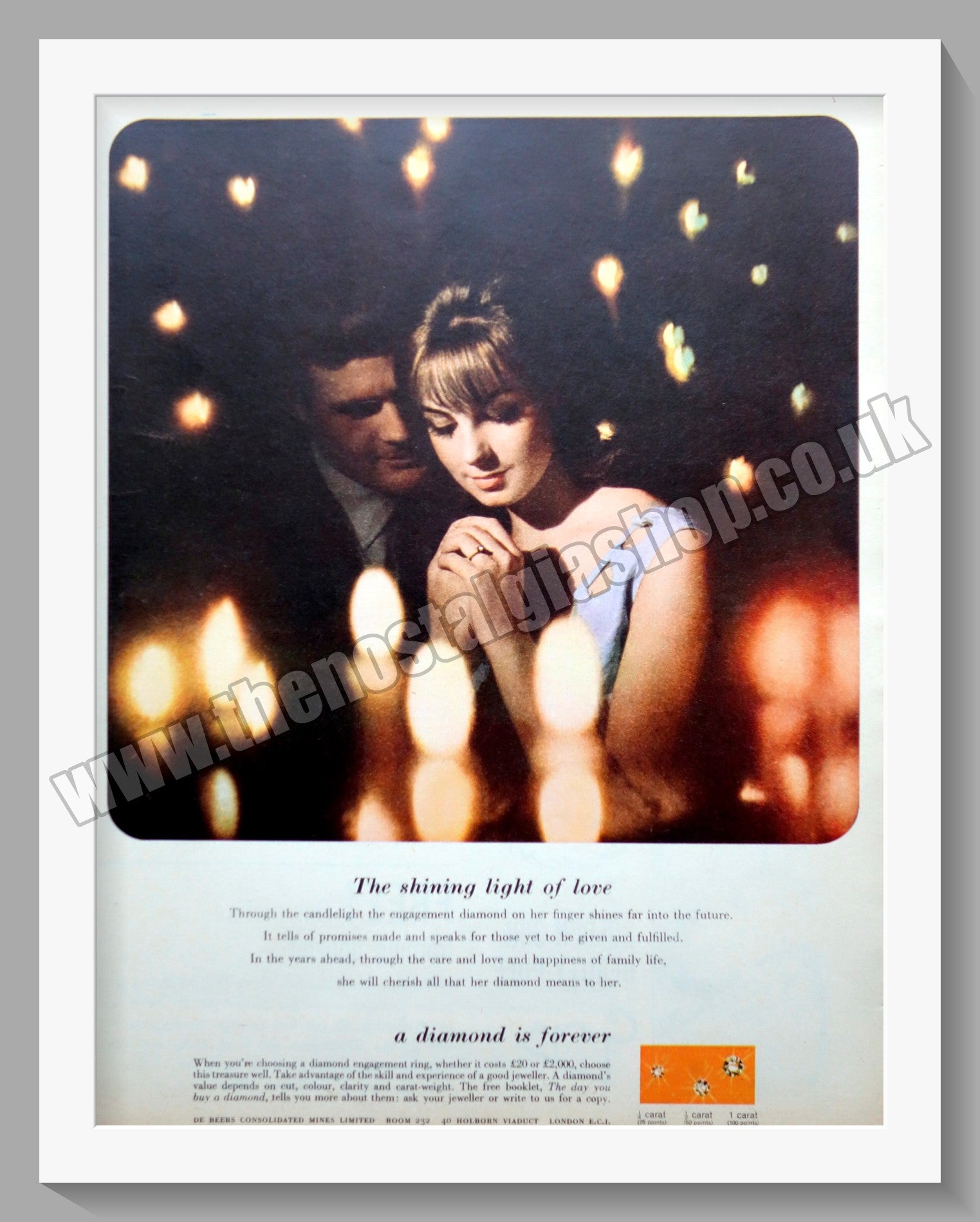 Diamonds. A Diamond Is Forever. Original Advert 1965 (ref AD300884 ...