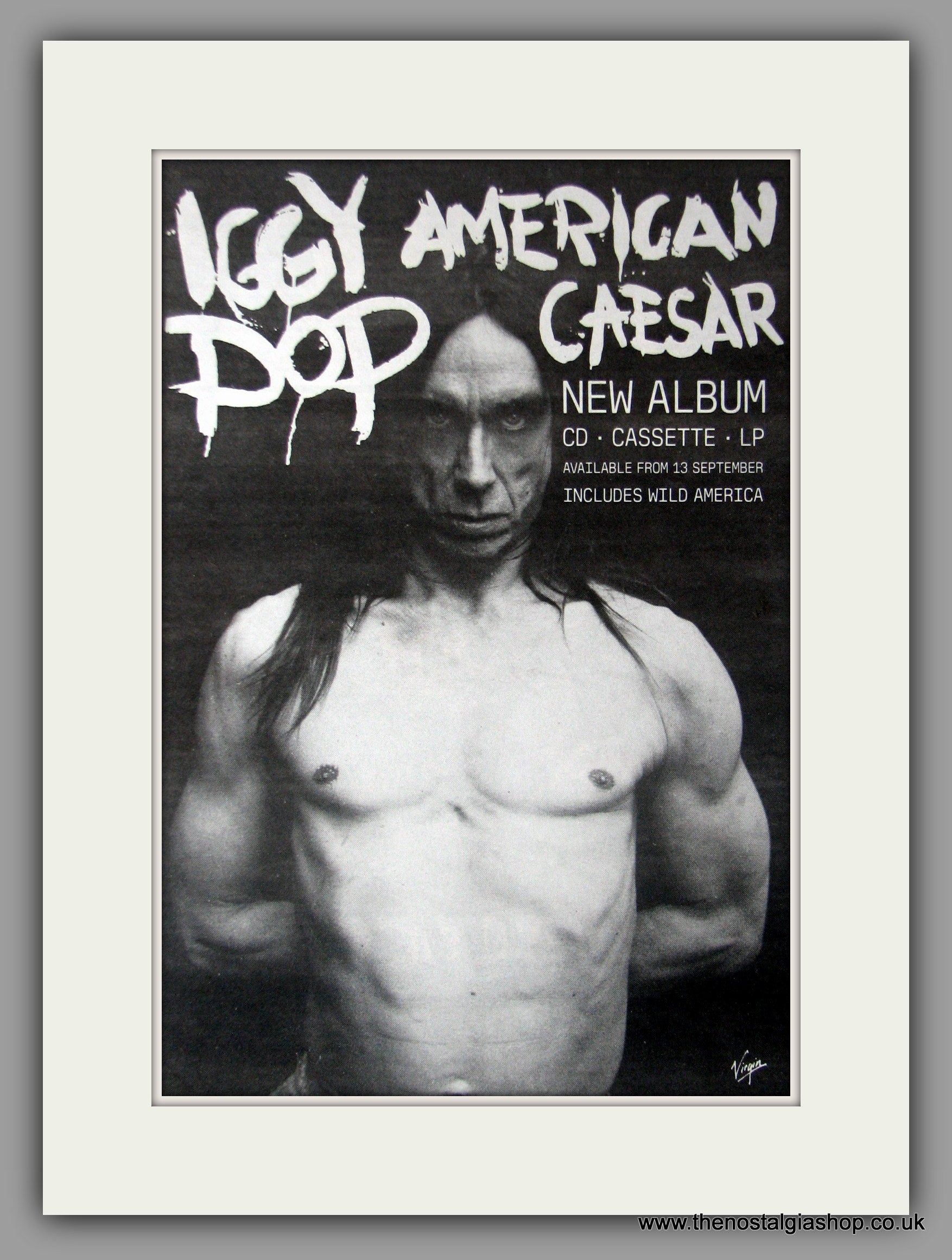Iggy Pop. American Caesar. 1993 Original Advert (ref AD50925) – The Nostalgia Shop