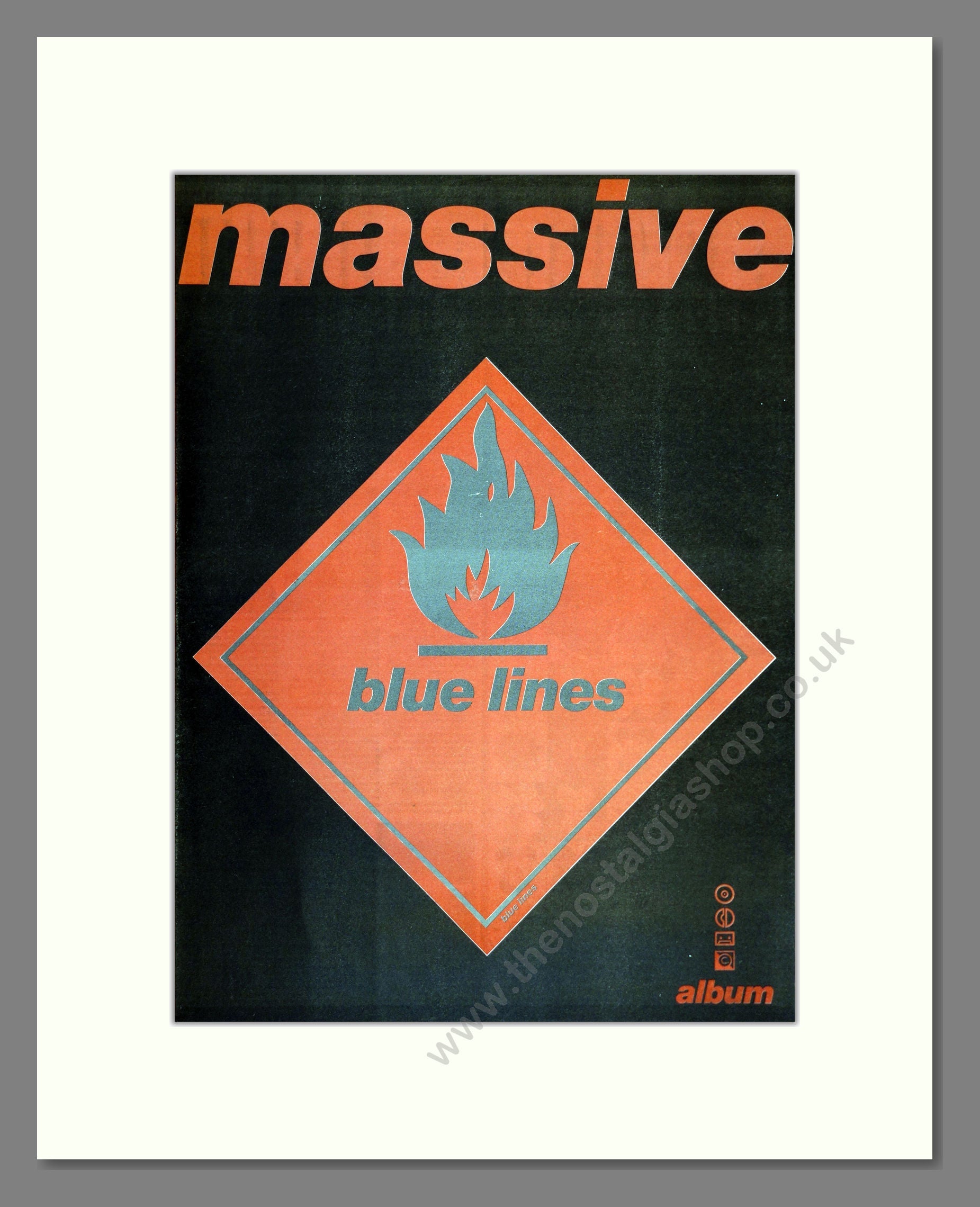 Massive Attack - Blue Lines. Vintage Advert 1991 (ref AD17406) – The Nostalgia Shop