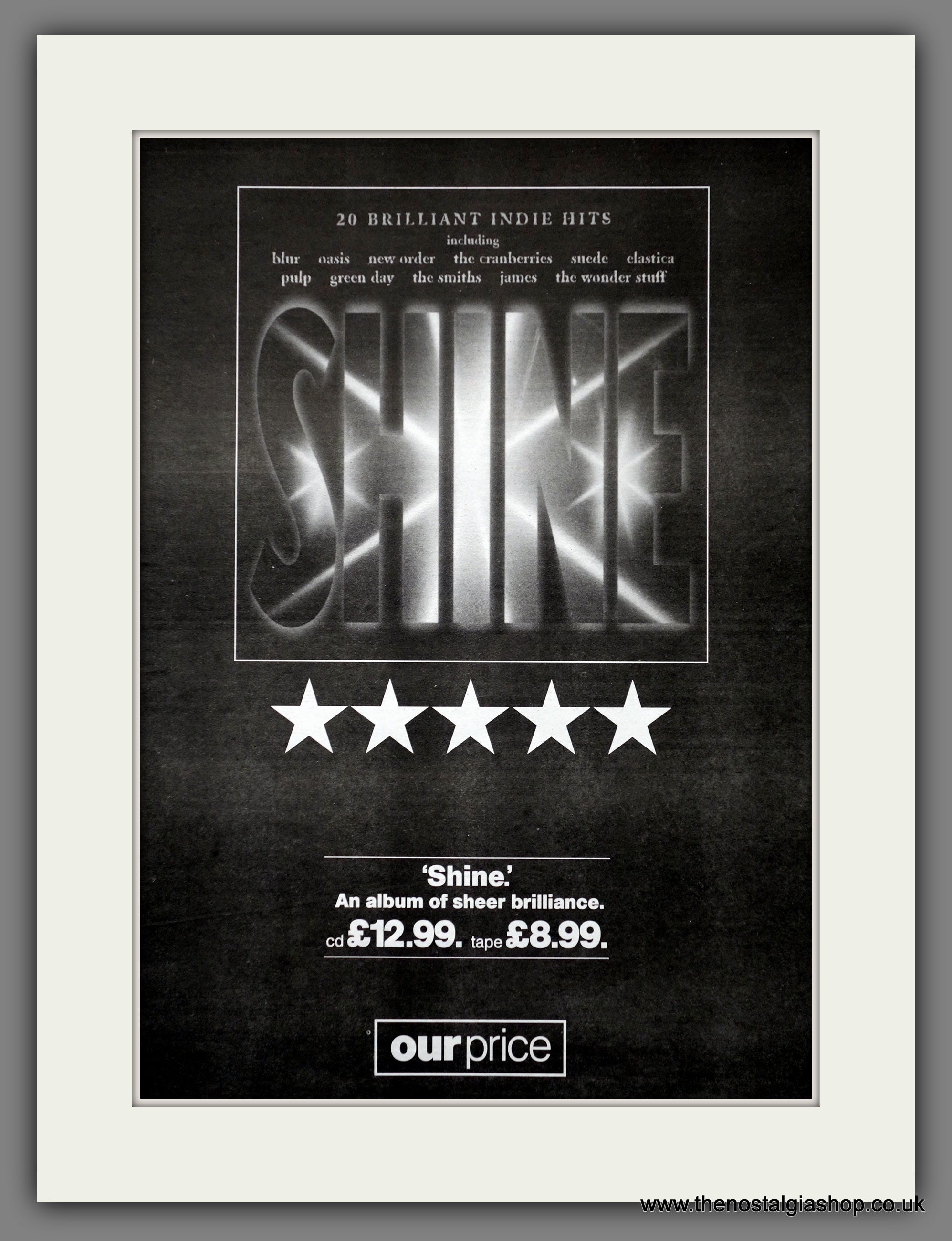 Shine Indie Hits. Large 1995 Original Advert (ref AD15627) – The ...