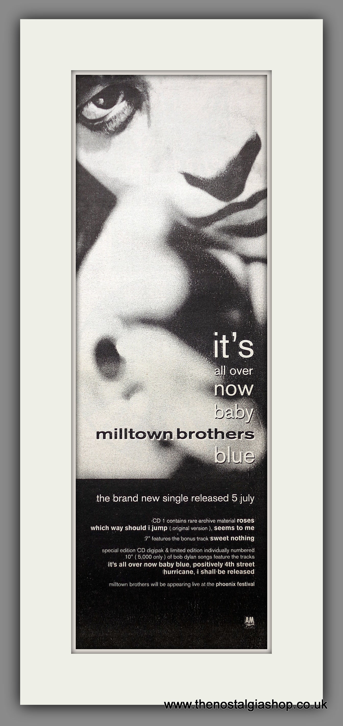 Milltown Brothers Baby Blue. Original Advert 1993 (ref AD200786) – The ...