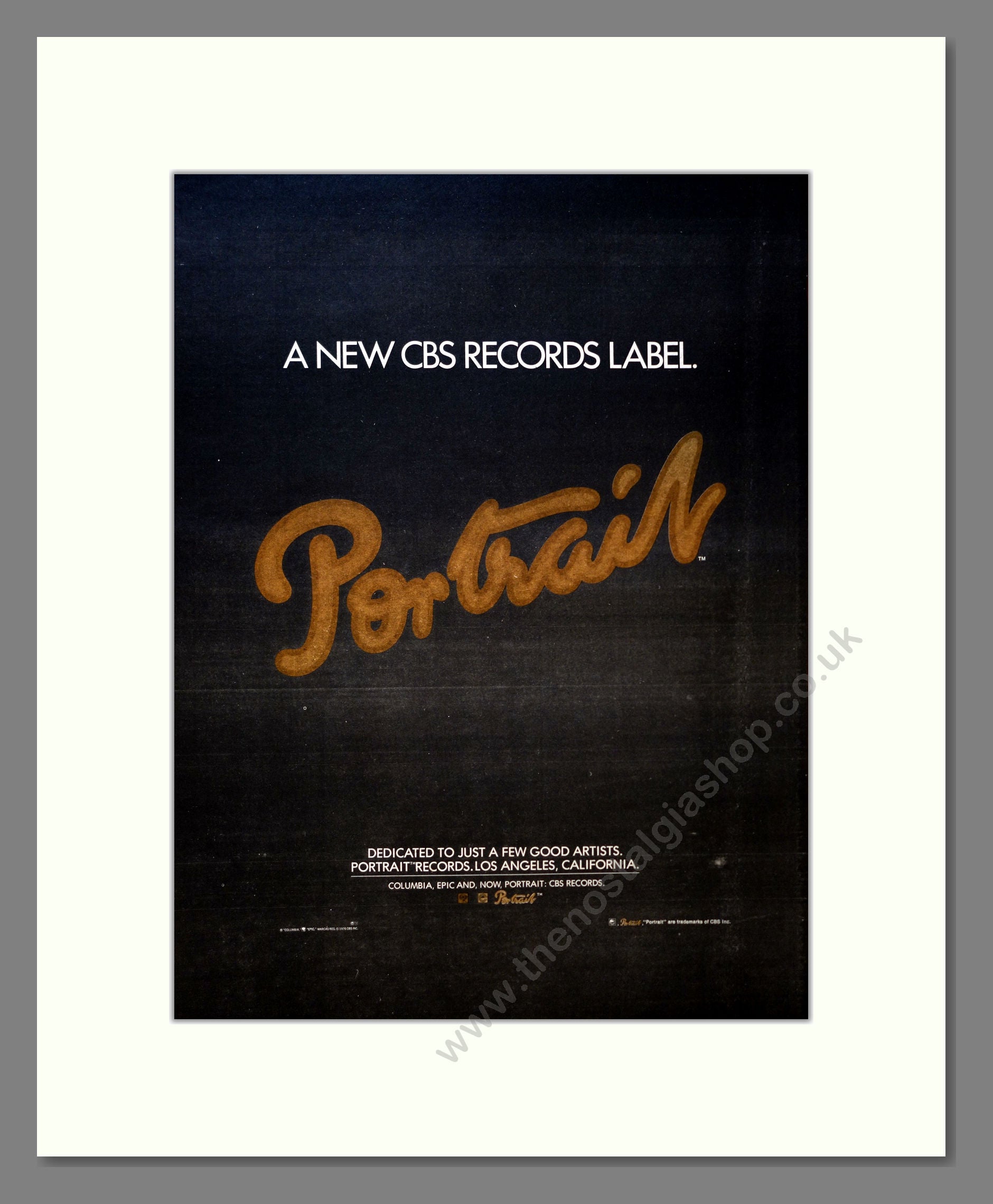 Portrait Records - Label Launch. Vintage Advert 1976 (ref AD18105 ...