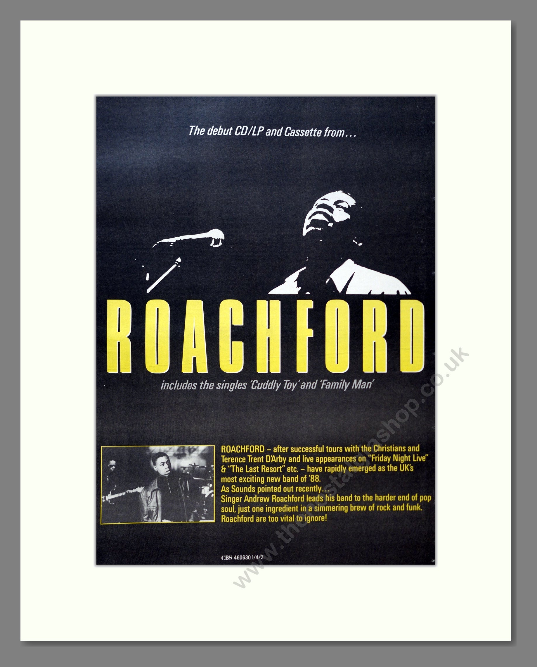 Roachford - Debut Album. Vintage Advert 1988 (ref AD18274) – The ...