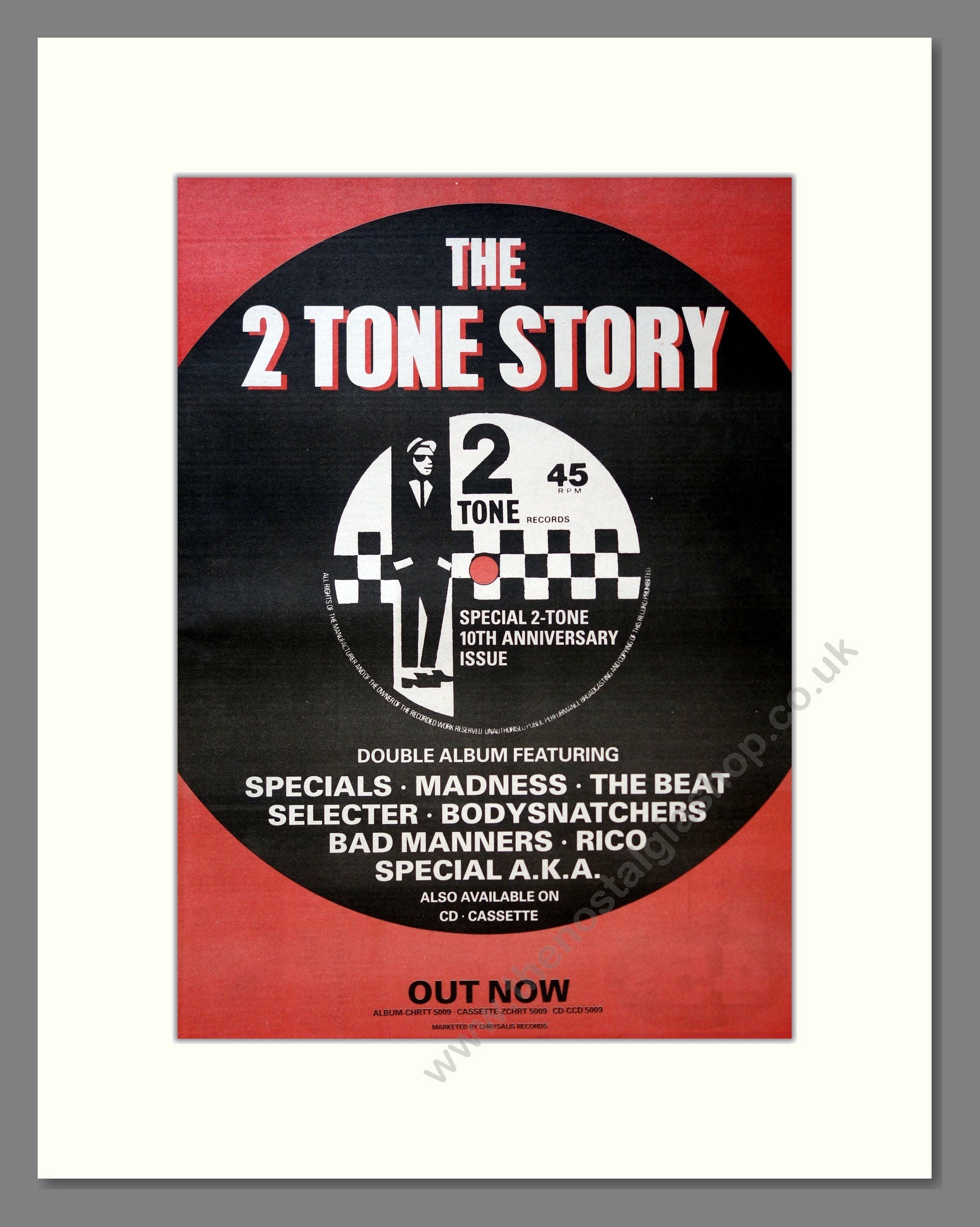 Various Artists - 2 Tone Story . Vintage Advert 1989 (ref AD18386 ...