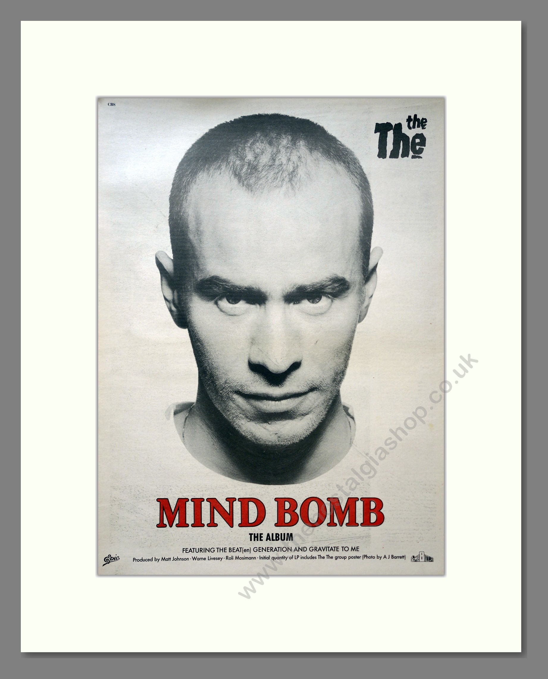 The (The) - Mind Bomb. Vintage Advert 1989 (ref AD18390) – The ...