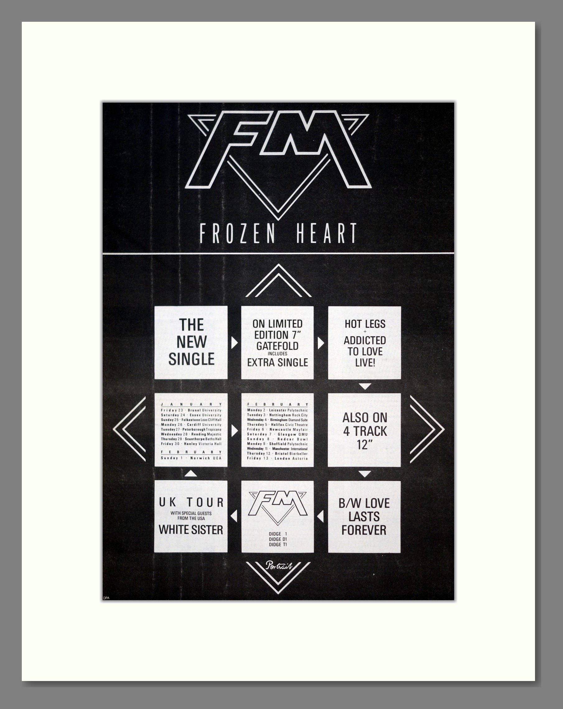 FM - Frozen Heart. Vintage Advert 1987 (ref AD18534) – The Nostalgia Shop