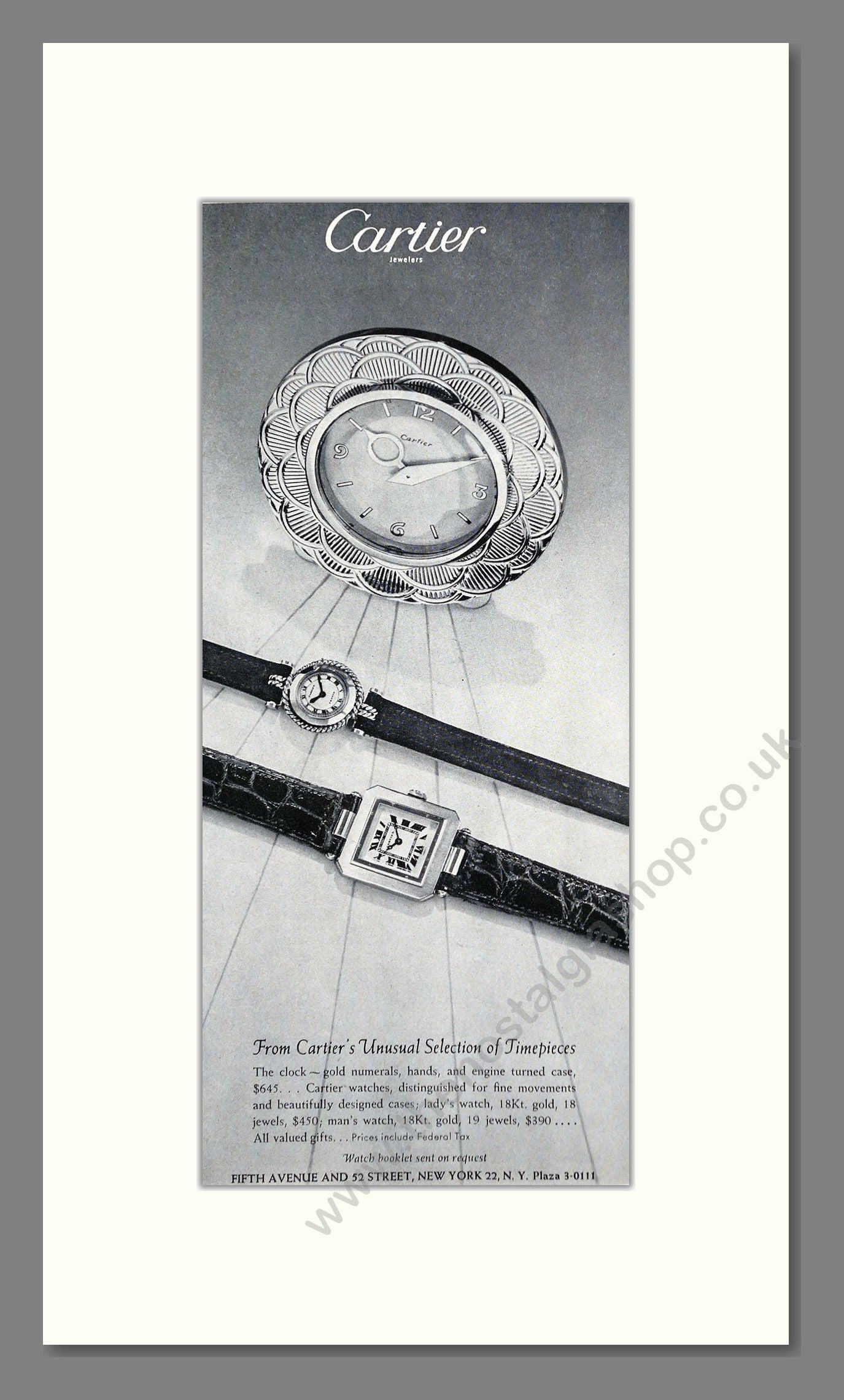 Cartier - Unusual Collection. Vintage Advert 1948 (ref AD62381) – The ...