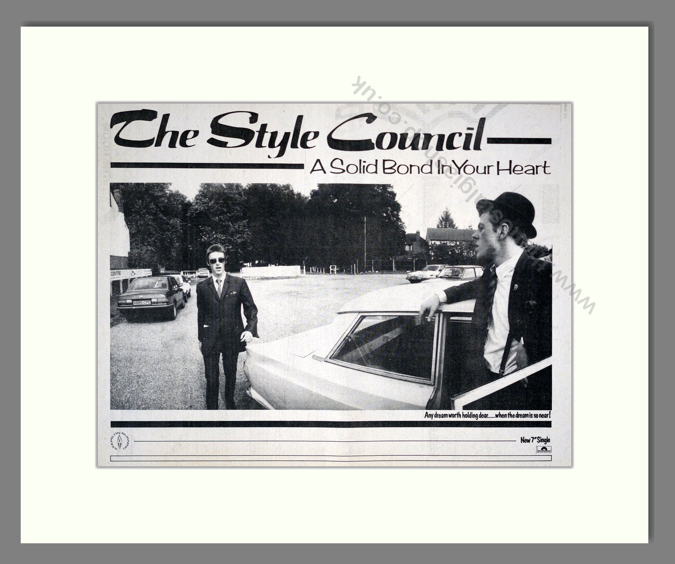 Style Council (The) - A Solid Bond On Your Heart. Vintage Advert 1983 ...