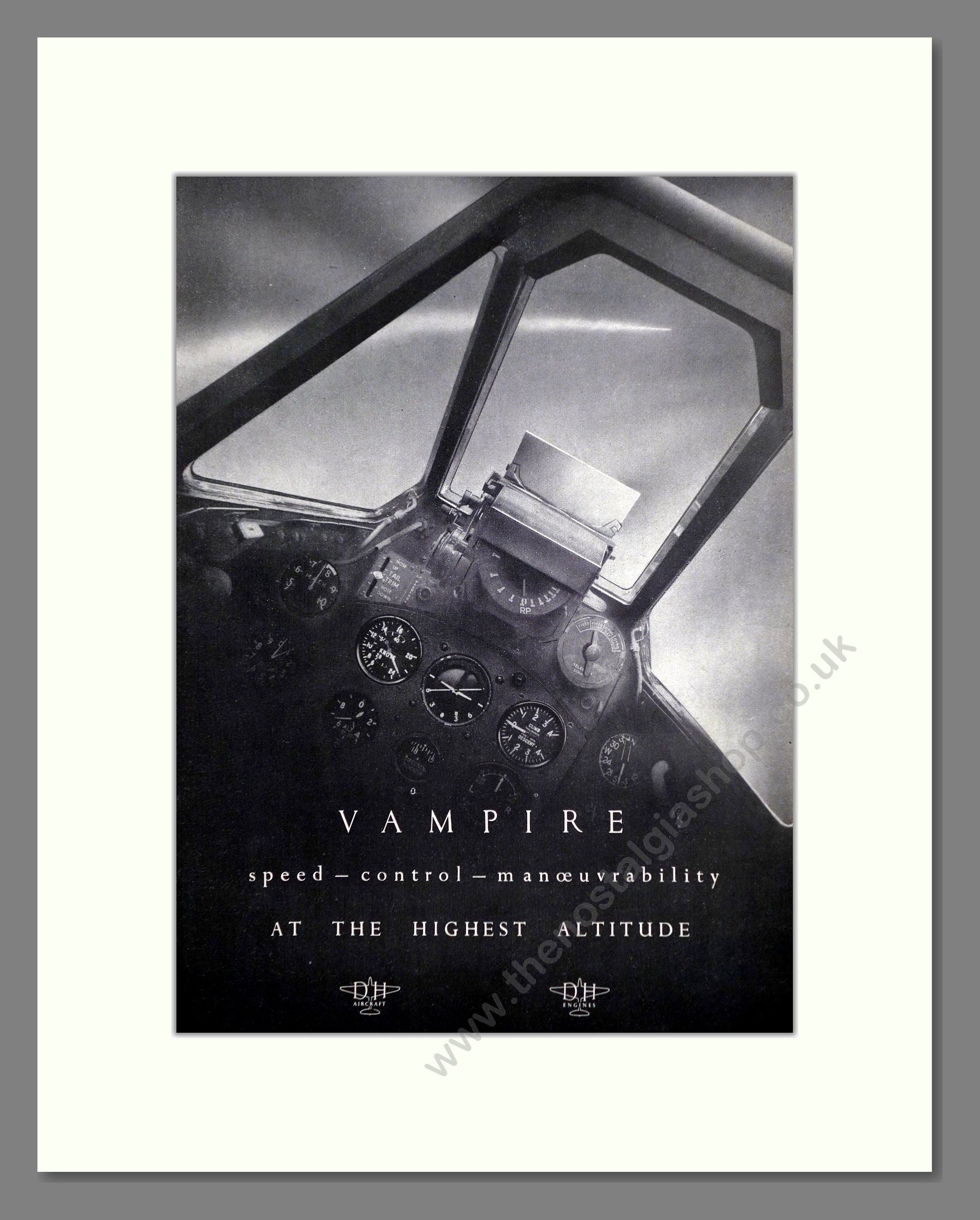 De Havilland - Vampire. Vintage Advert 1949 (ref AD62746) – The ...