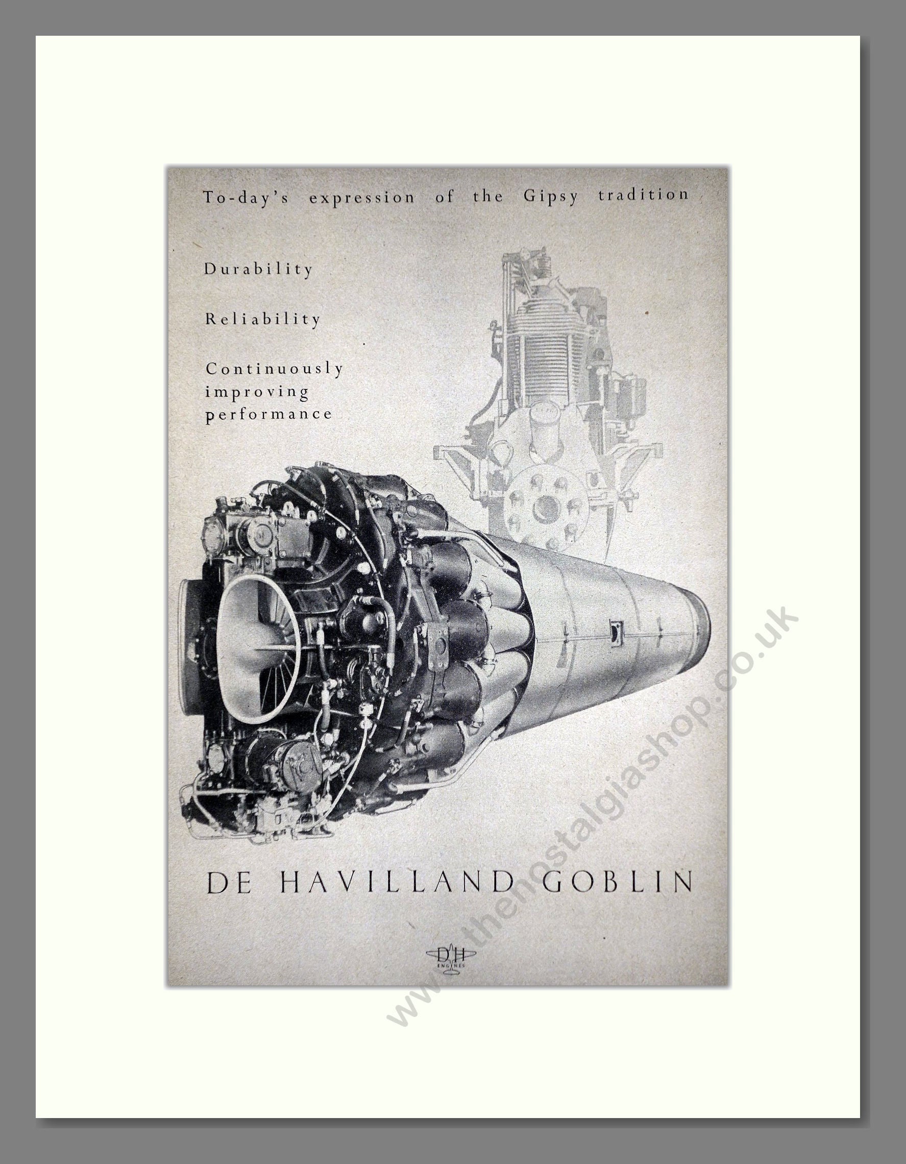 De Havilland - Goblin. Vintage Advert 1949 (ref AD62803) – The ...