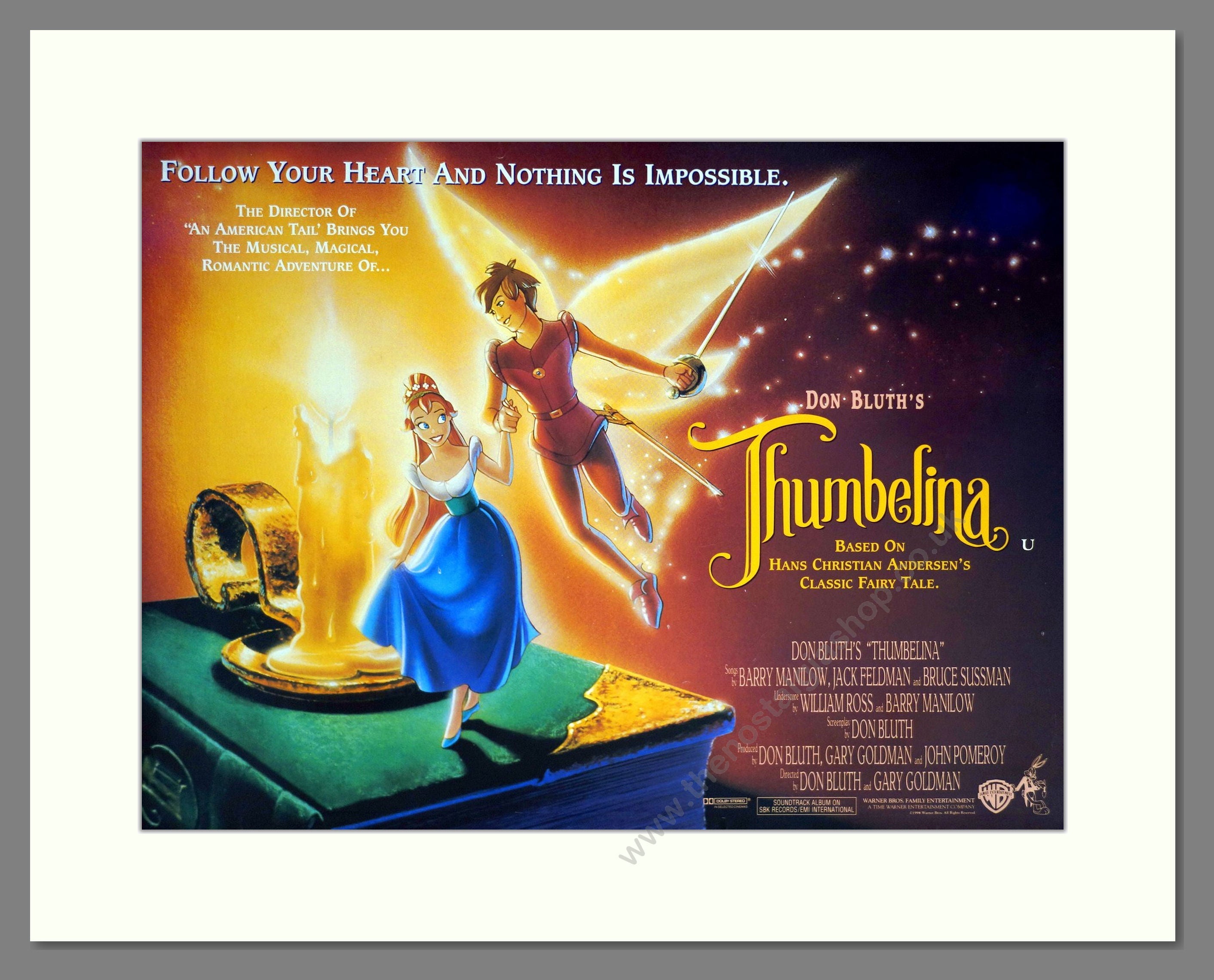 Thumbelina - Don Bluth. Vintage Poster 1994 (ref AD18925) – The ...