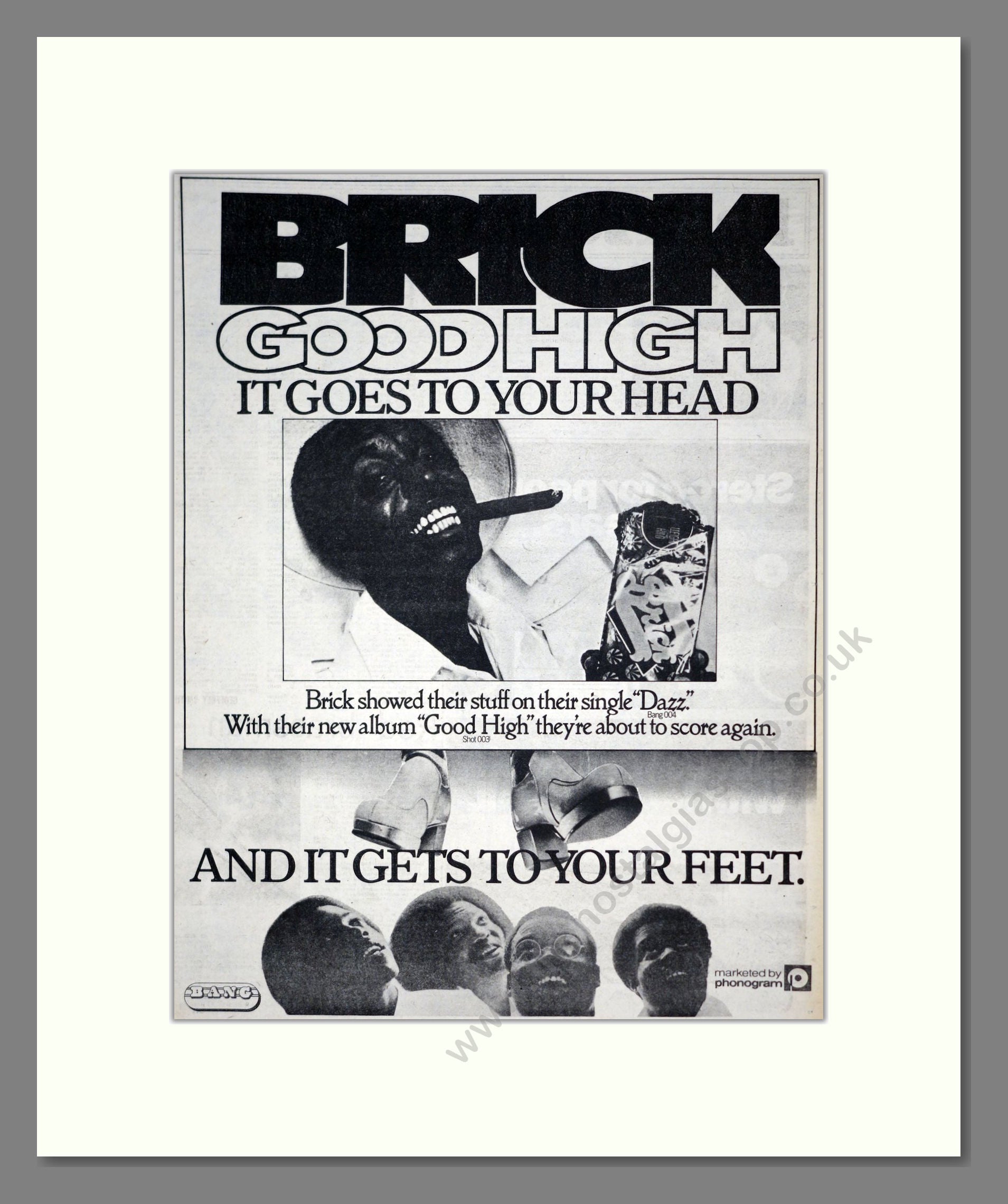Brick - Good High. Vintage Advert 1977 (ref AD19124) – The Nostalgia Shop