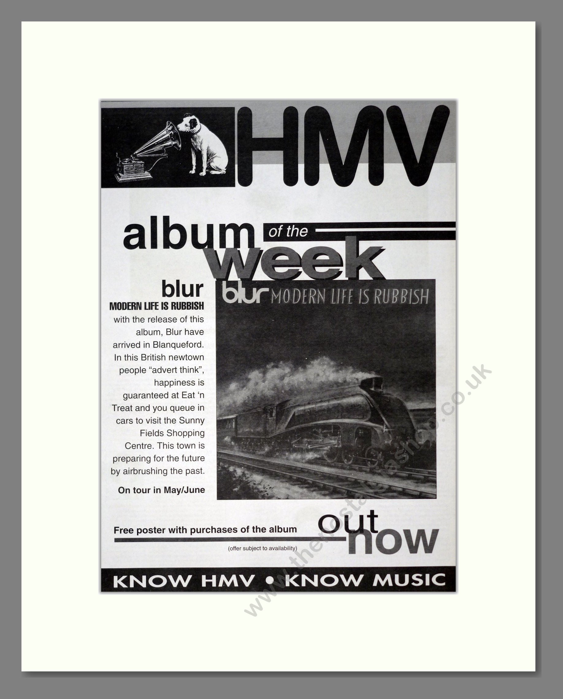 Blur - Modern Life Is Rubbish. Vintage Advert 1993 (ref AD19270) – The ...