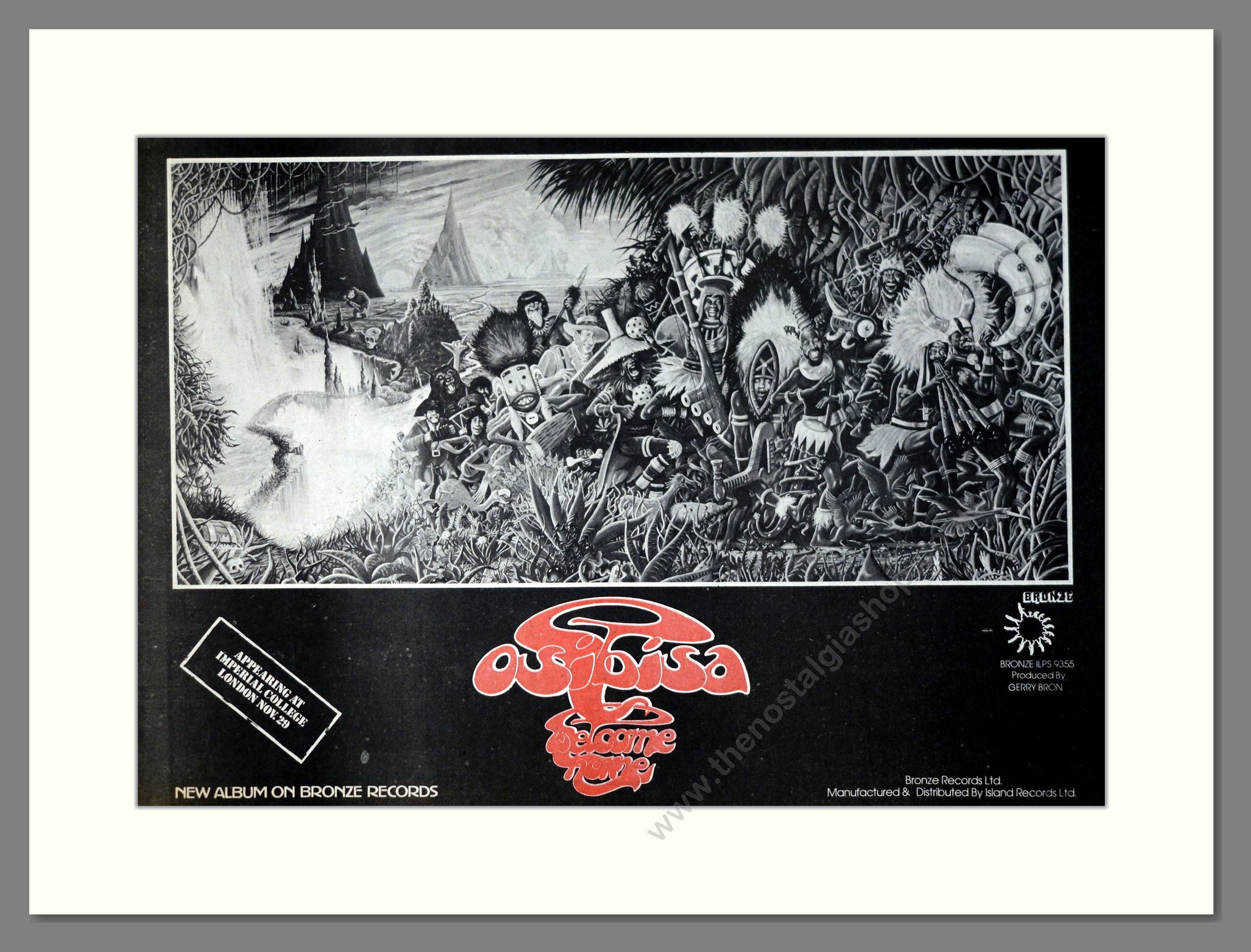 Osibisa - Welcome Home. Vintage Advert 1975 (ref AD19554) – The ...