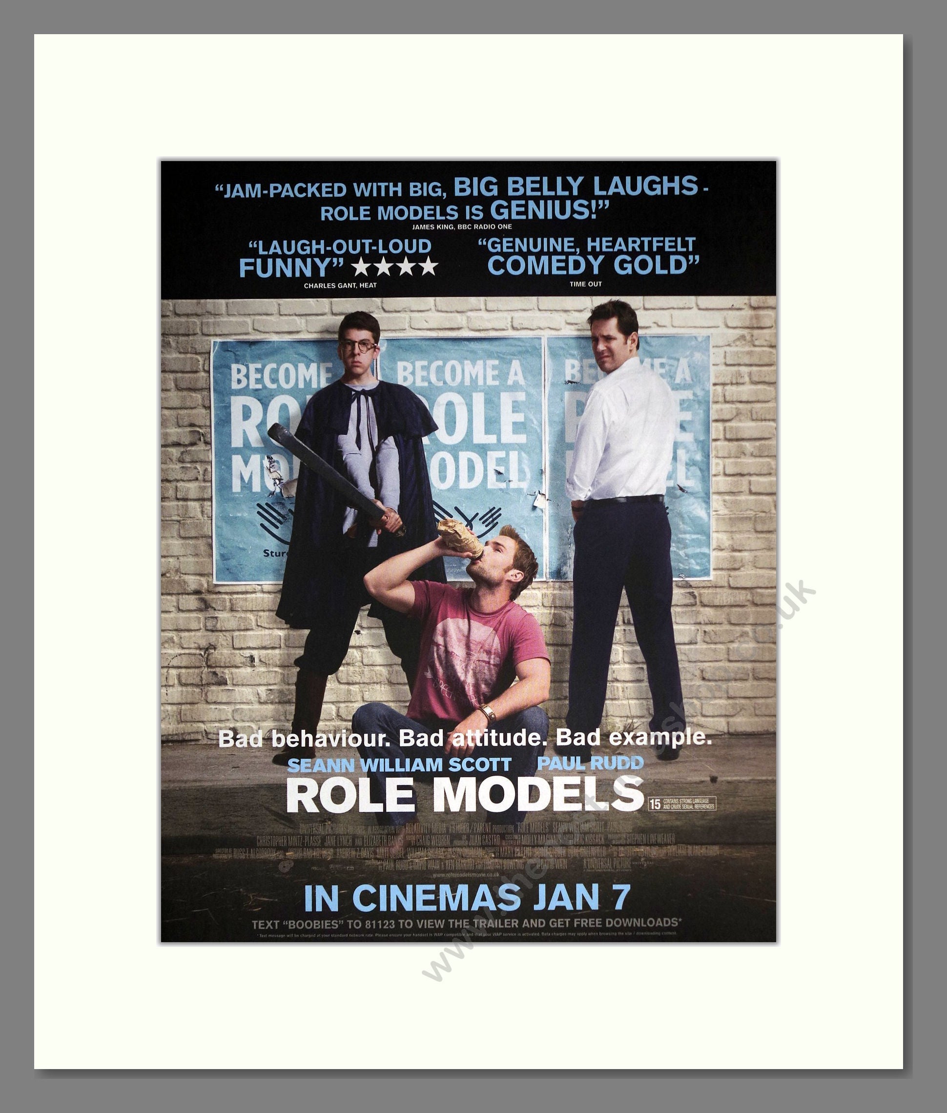 Role Models - Paul Rudd. Vintage Advert 2009 (ref AD302191) – The ...