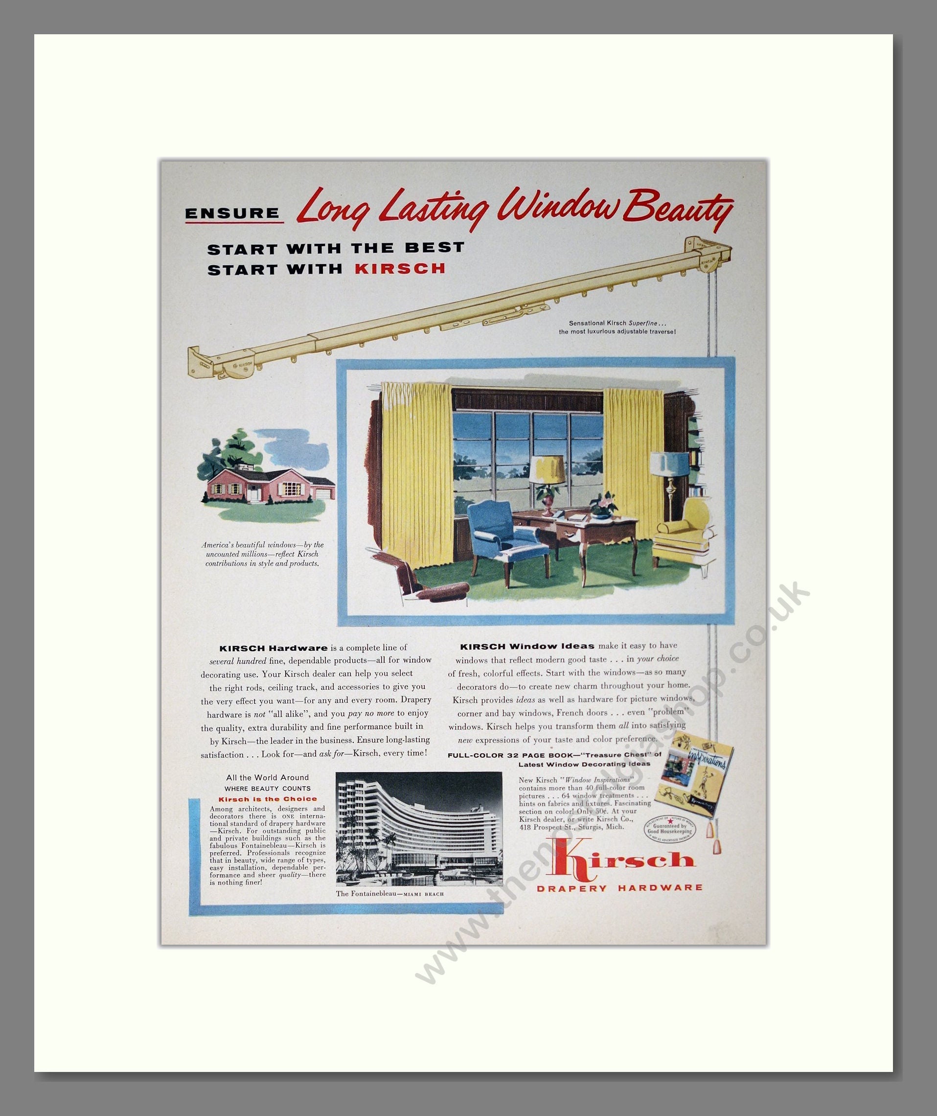 Kirsch - Blinds. Vintage Advert 1965 (ref AD302353) – The Nostalgia Shop