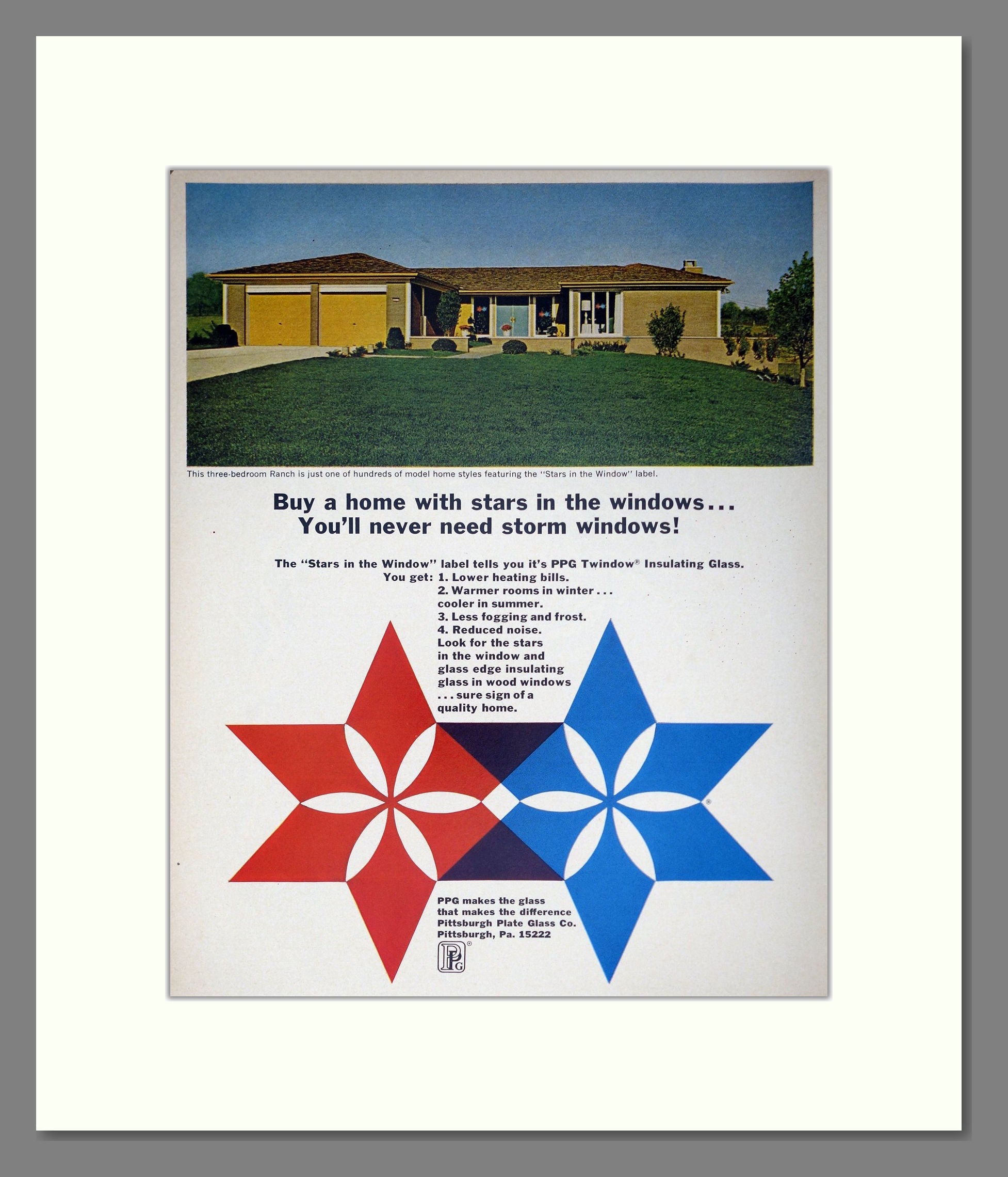PPG Window - Windows. Vintage Advert 1966 (ref AD302369) – The ...