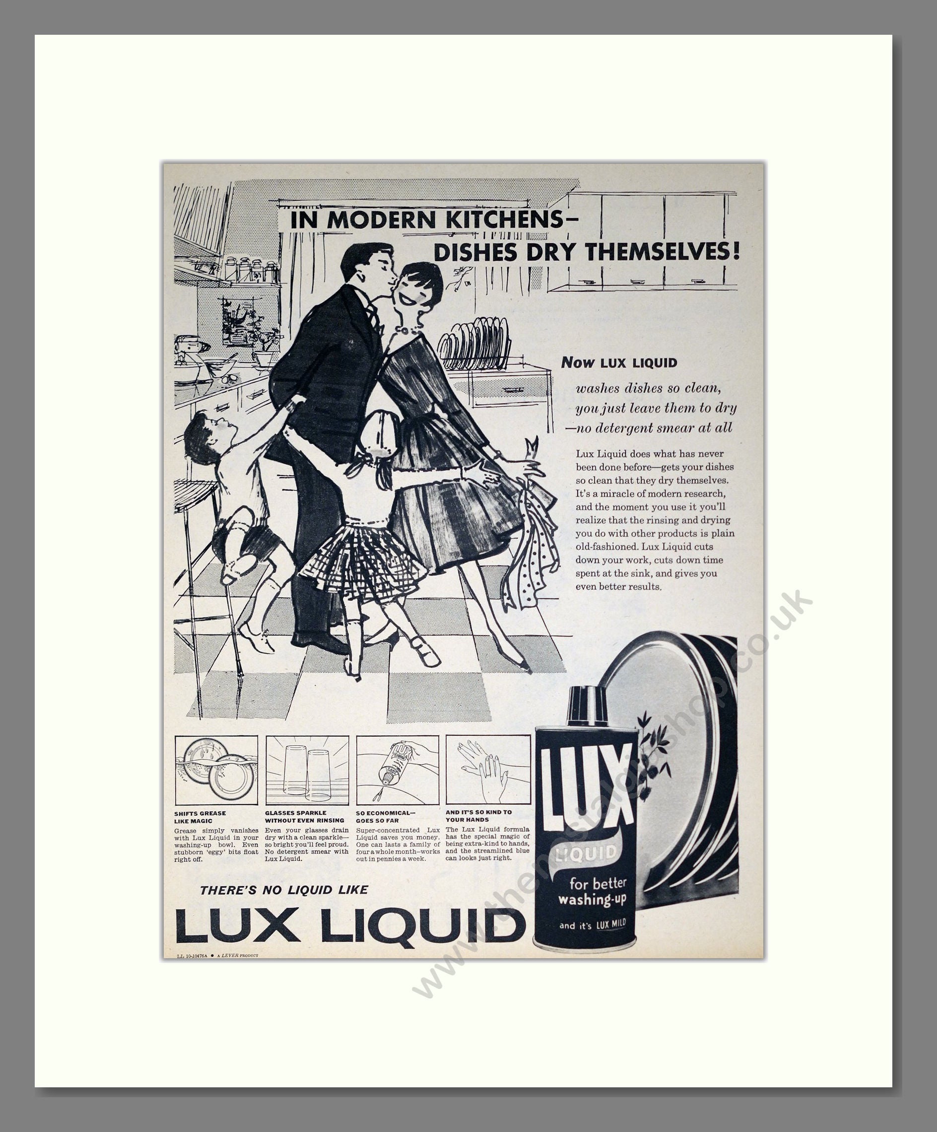 Lux - Washing Up Liquid. Vintage Advert 1959 (ref AD302422) – The ...