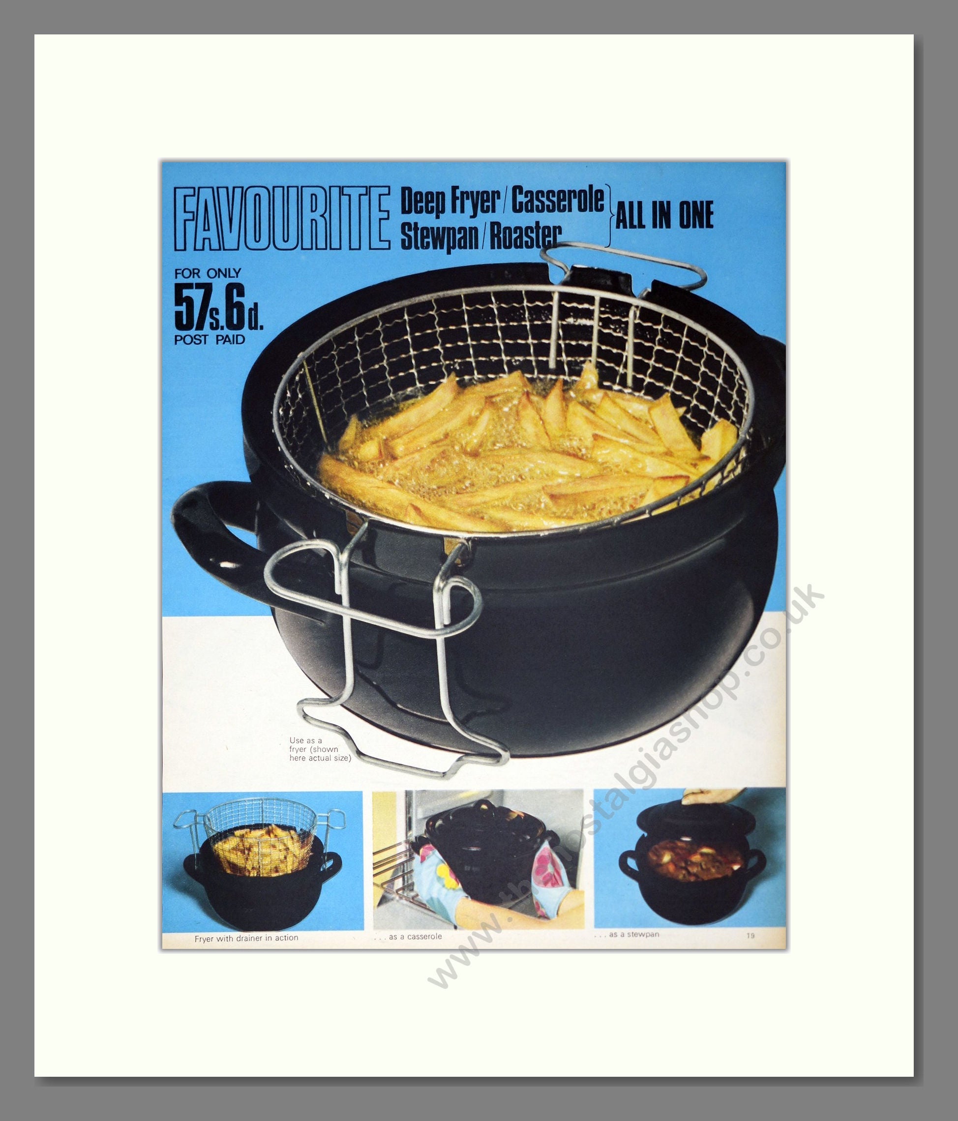 Favourite - Fryer. Vintage Advert 1969 (ref AD302467) – The Nostalgia Shop