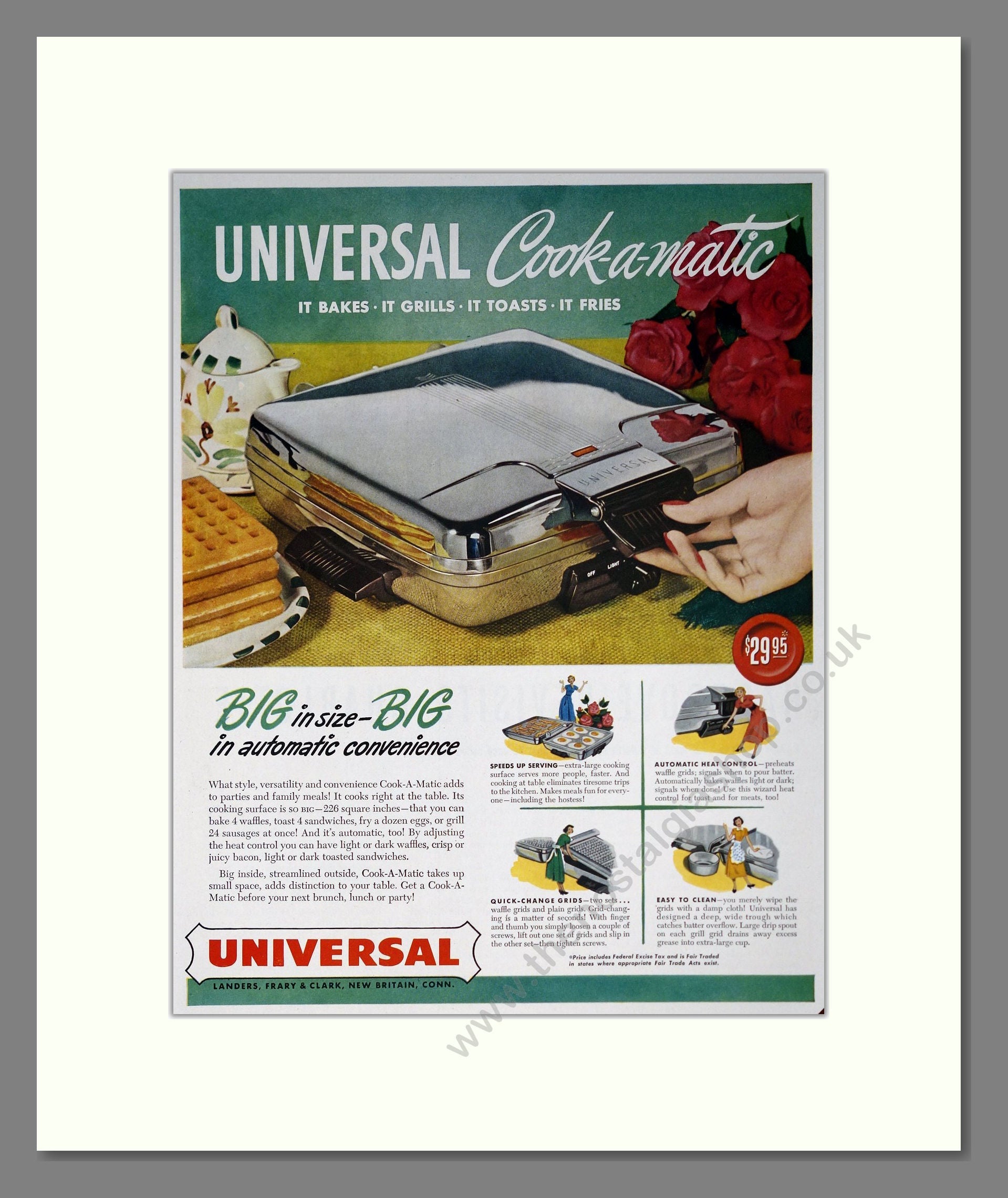 Universal - Cook-a-matic. Vintage Advert 1949 (ref AD302469) – The ...