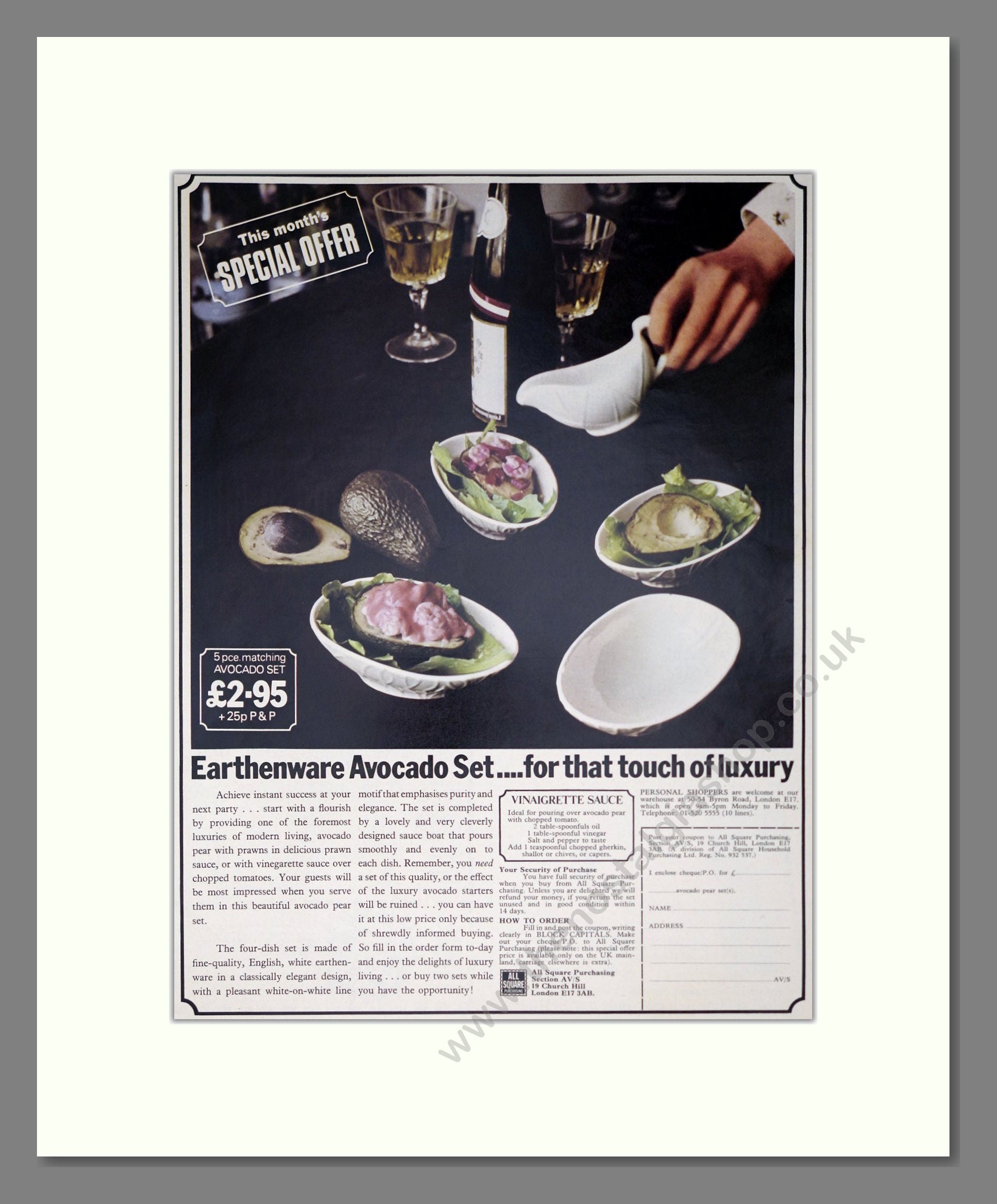 All Square - Dishes. Vintage Advert 1973 (ref AD302503) – The Nostalgia ...