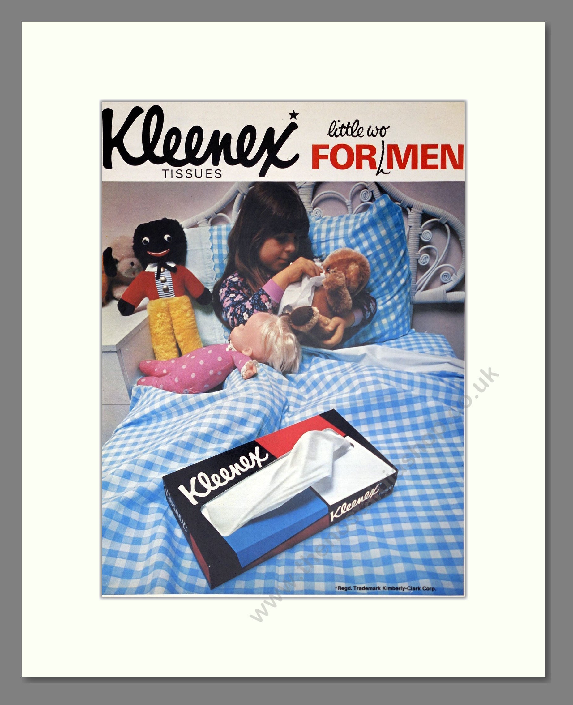 Kleenex - Tissues. Vintage Advert 1973 (ref AD302517) – The Nostalgia Shop