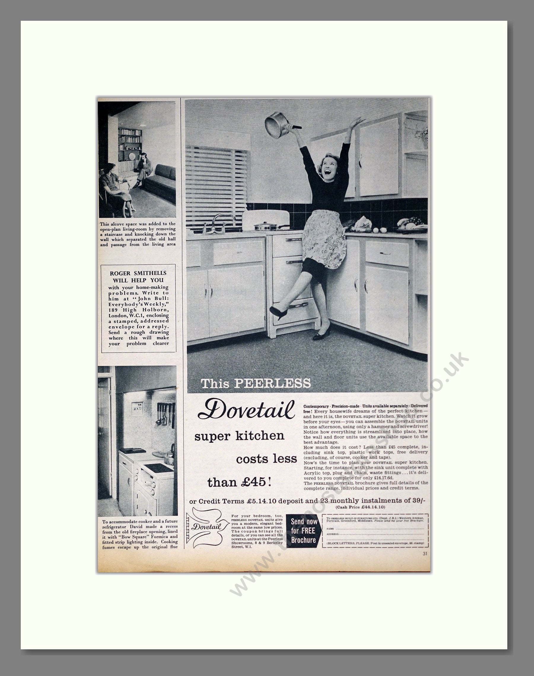 Dovetail - Kitchen Units. Vintage Advert 1959 (ref AD302551) – The ...