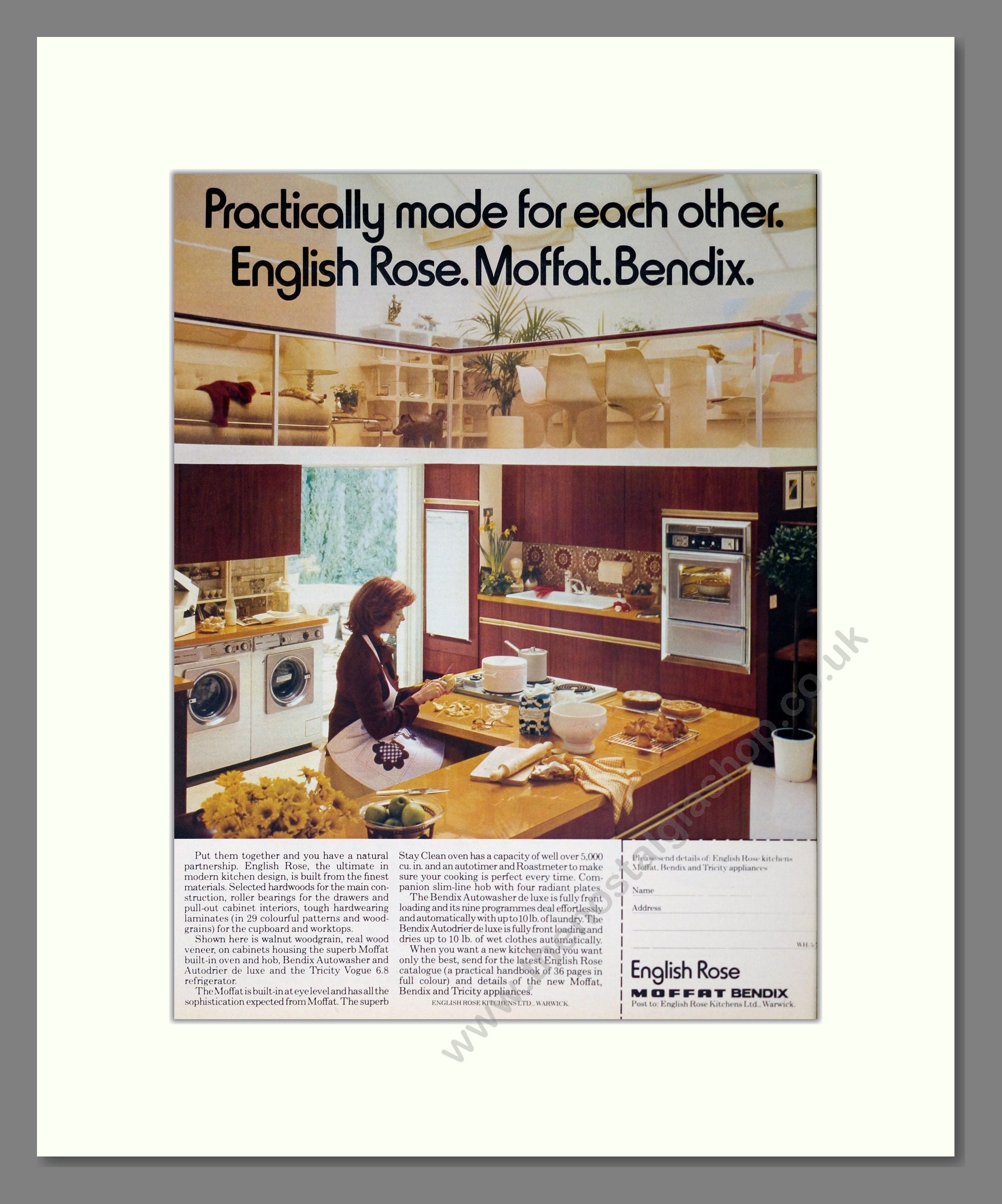 English Rose - Kitchen Units. Vintage Advert 1973 (ref AD302553) – The ...