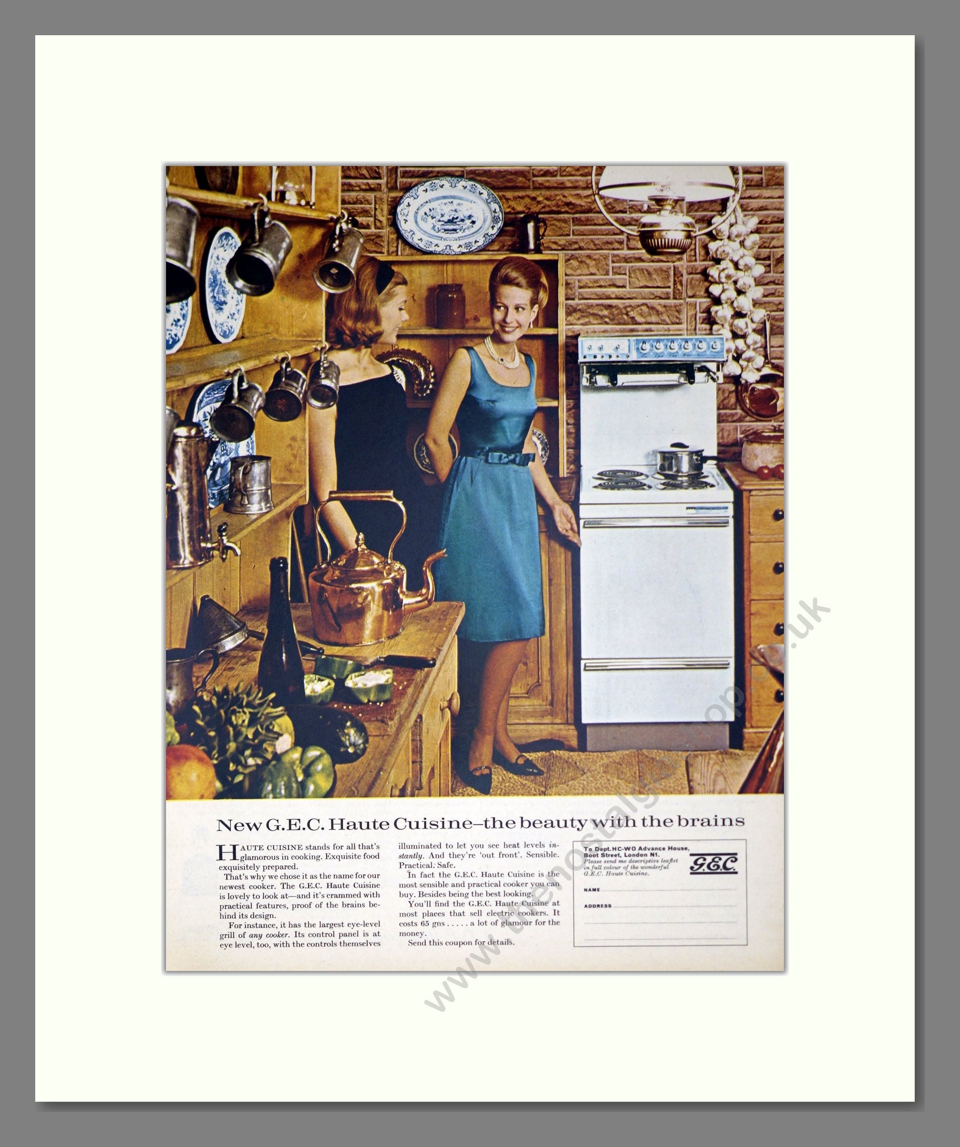 General Electric - Cookers. Vintage Advert 1965 (ref AD302571) – The ...
