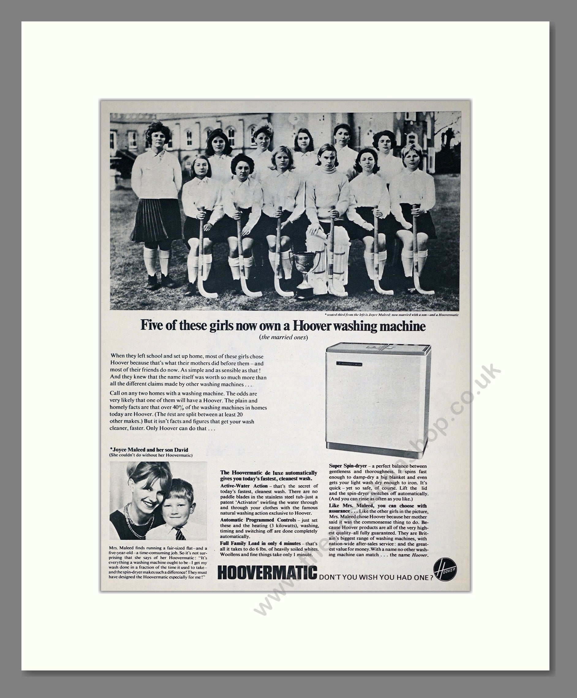 Hoover - Washing Machine. Vintage Advert 1967 (ref AD302640) – The ...