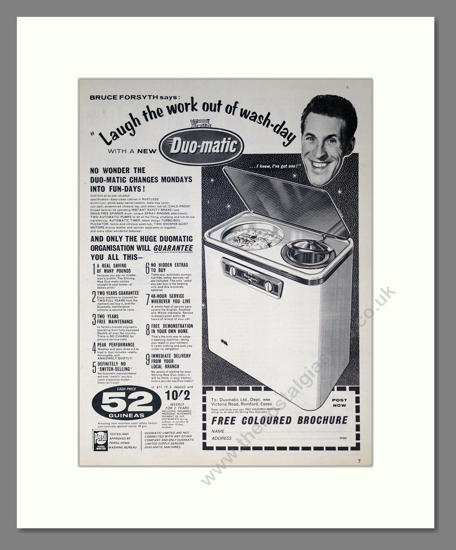 Duomatic - Duomatic Washing Machine. Vintage Advert 1961 (ref AD302645 ...