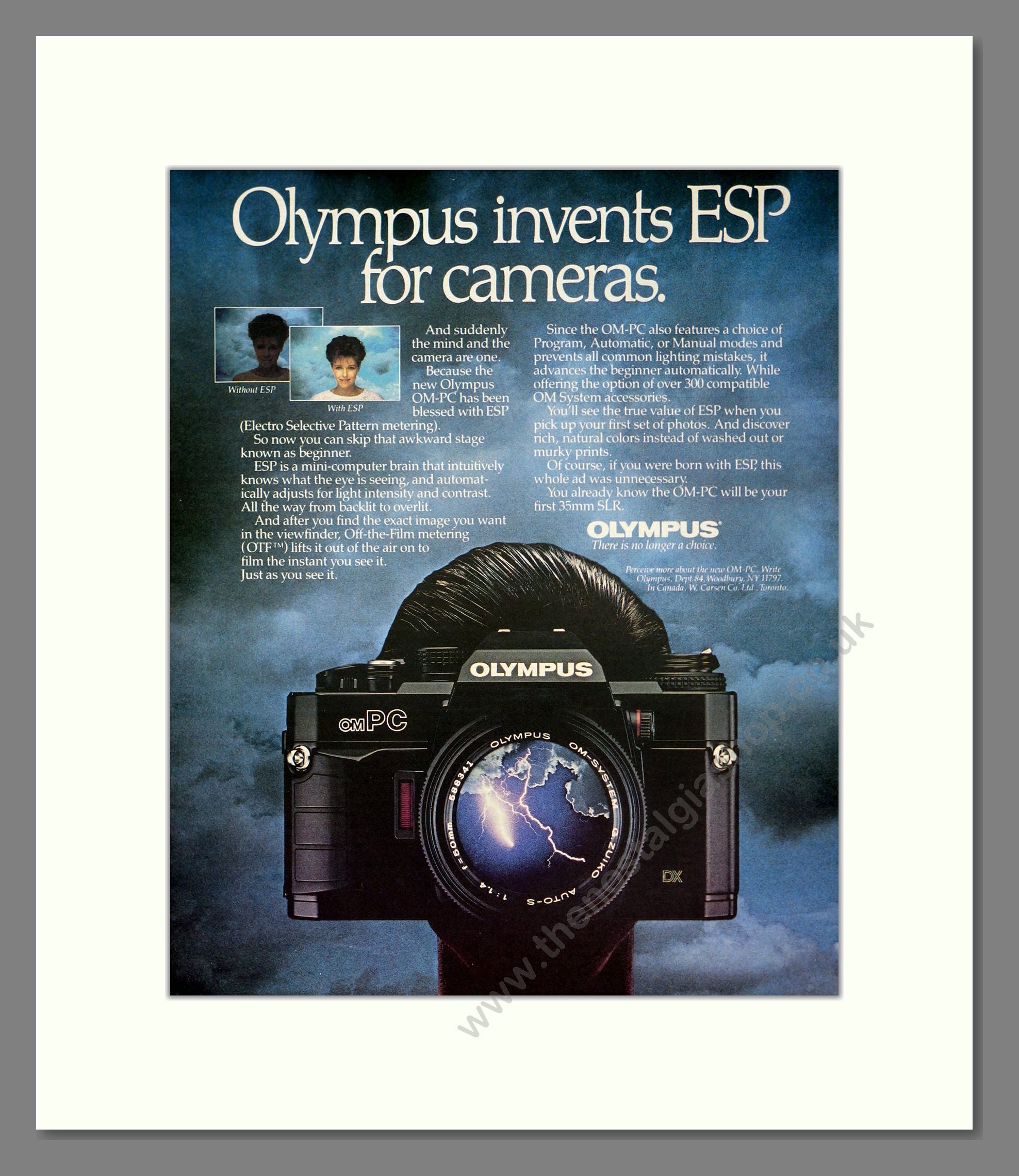 Olympus - OM-PC with ESP. Vintage Advert 1985 (ref AD303078) – The ...