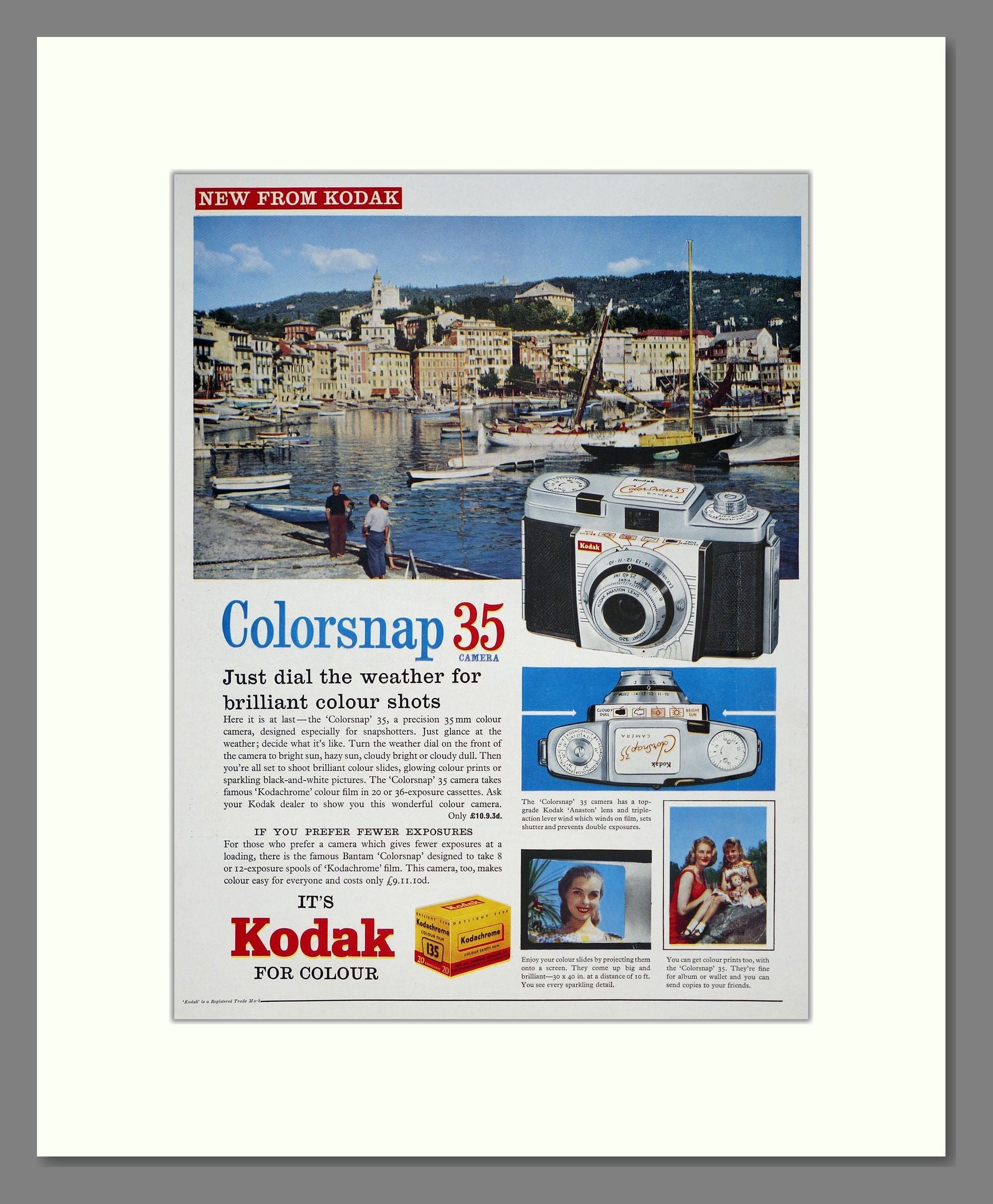 Kodak - Colorsnap. Vintage Advert 1960 (ref AD303094) – The Nostalgia Shop