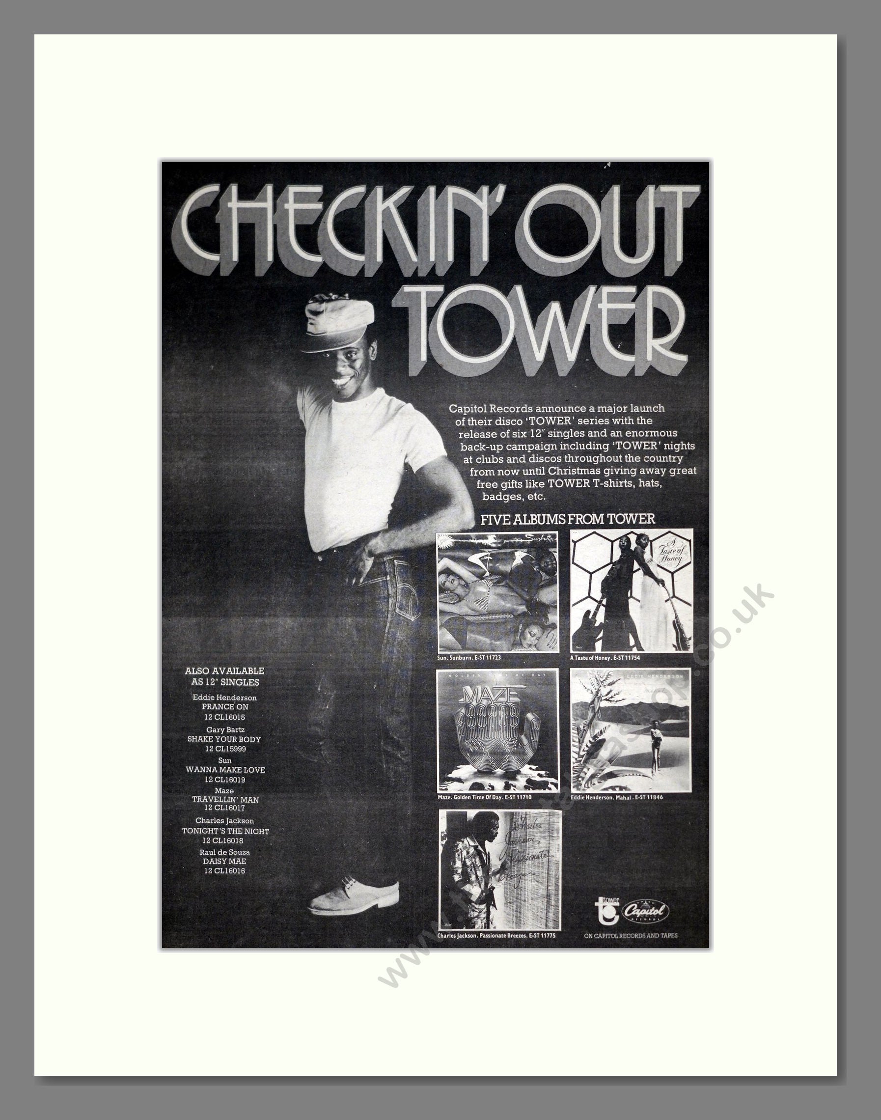 Tower Records - 5 Albums. Vintage Advert 1978 (ref AD19704) – The ...