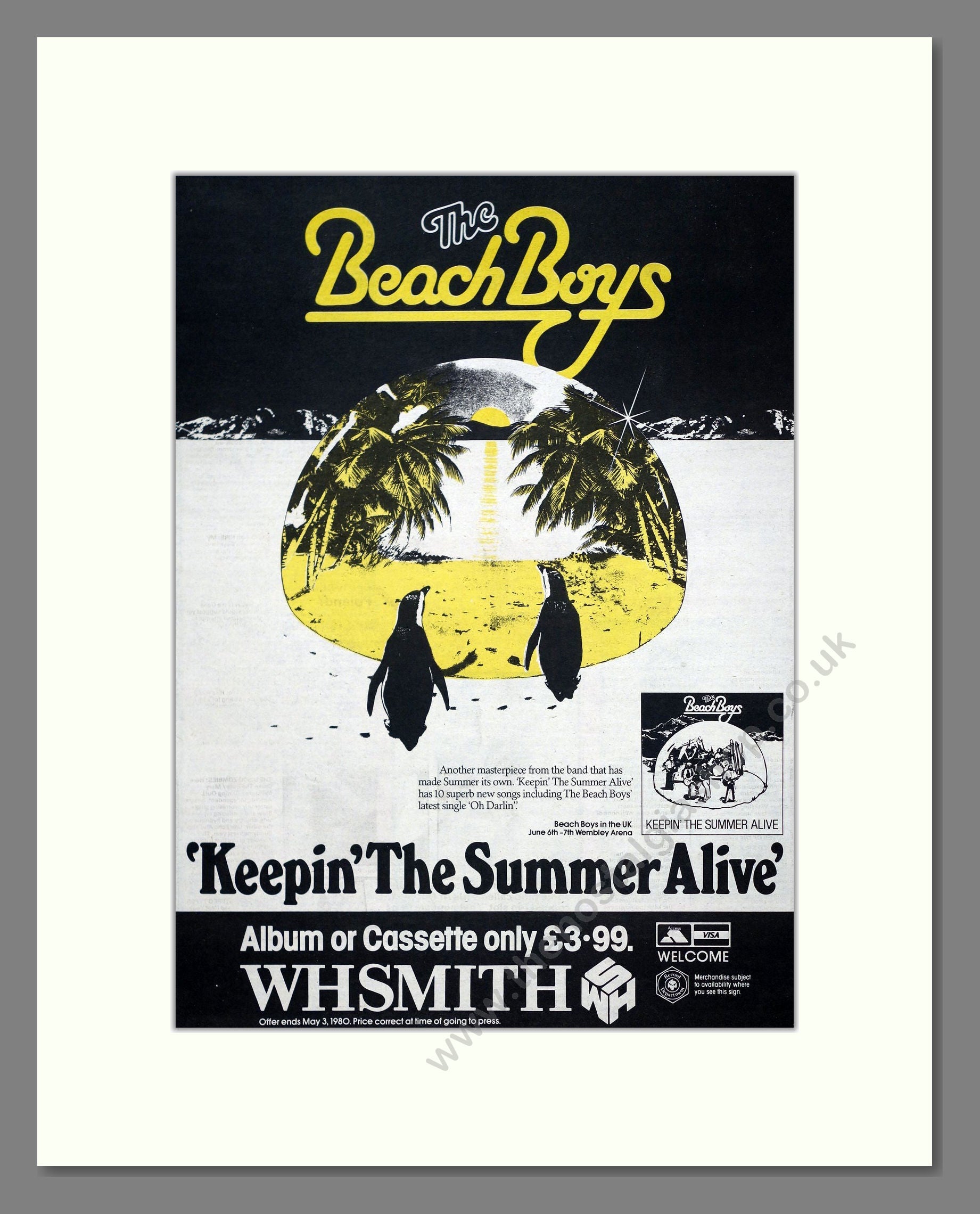 Beach Boys (The) - Keepin The Summer Alive. Vintage Advert 1980 (ref A ...
