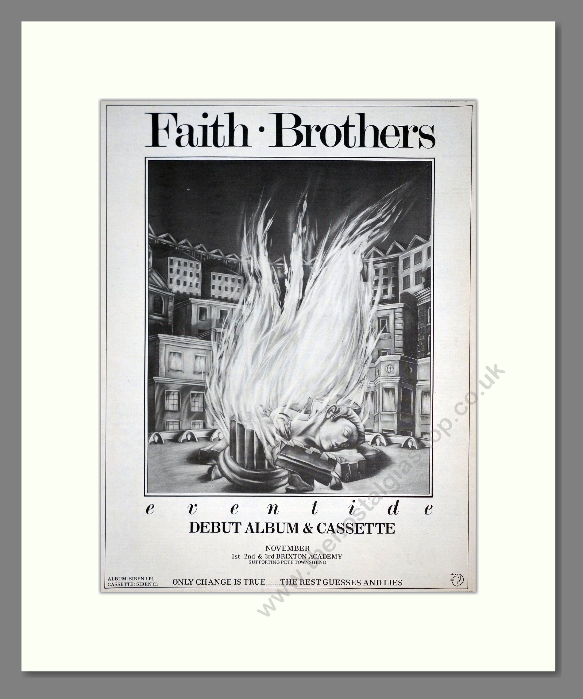Faith Brothers - Eventide. Vintage Advert 1985 (ref AD20012) – The ...