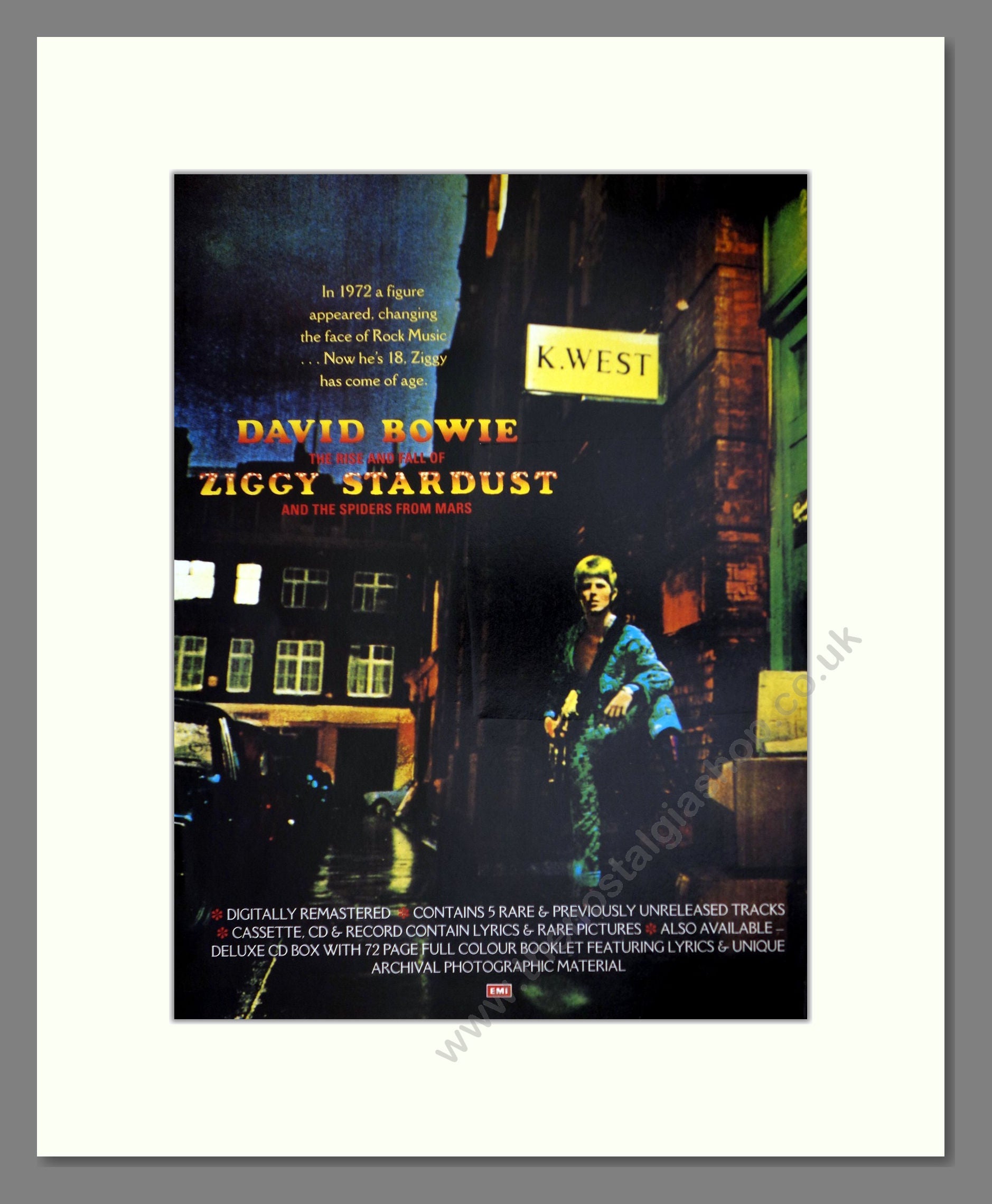 David Bowie - Ziggy Stardust. Vintage Advert 1990 (ref AD63226) – The ...
