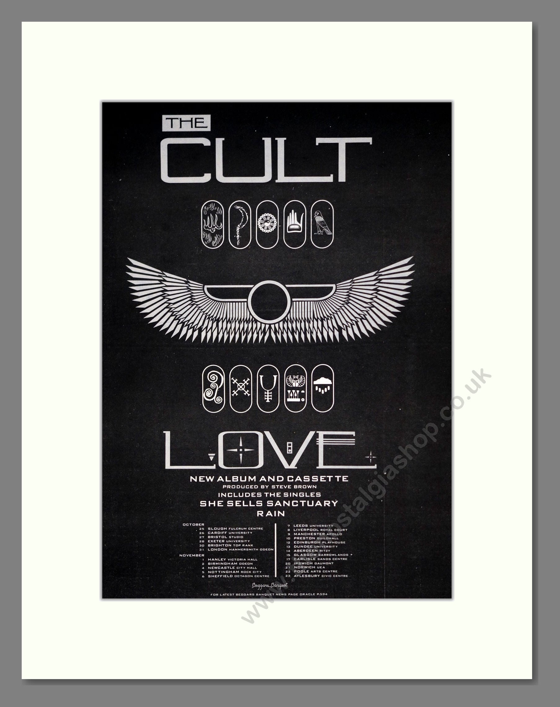 Cult (The) - Love. Vintage Advert 1985 (ref AD20095) – The Nostalgia Shop