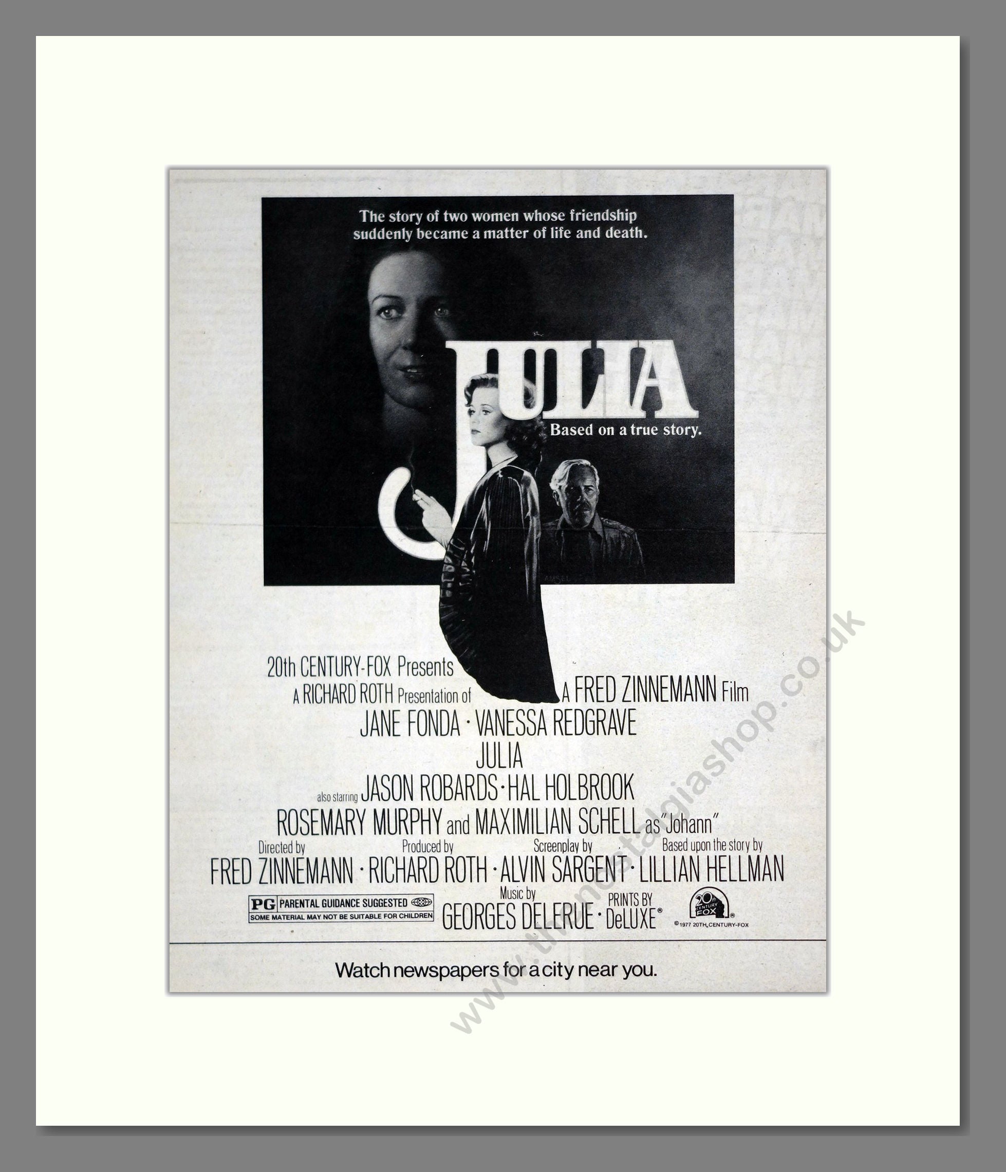 Julia. Vintage Advert 1977 (ref AD303174) – The Nostalgia Shop