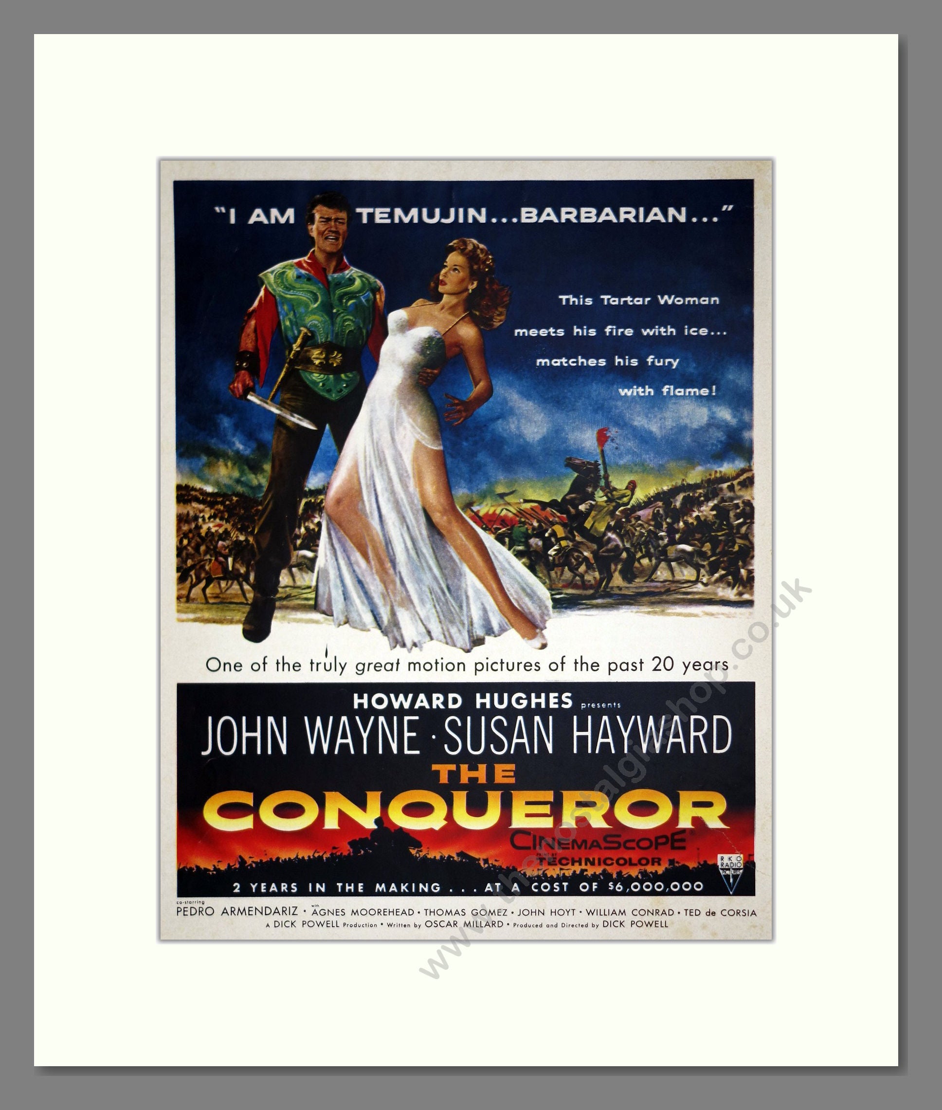 The Conqueror. Vintage Original Advert 1956 (ref AD303176) – The ...