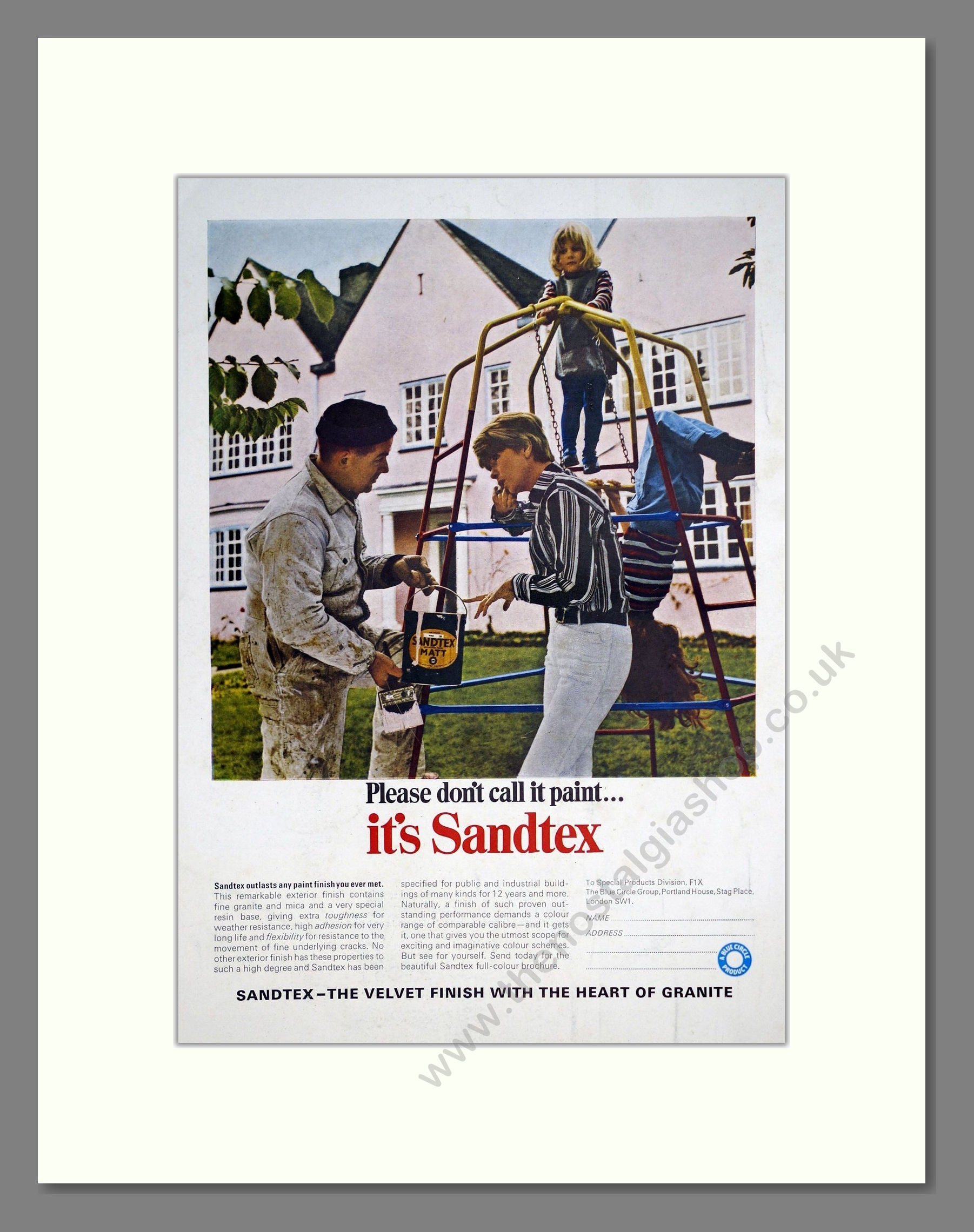 Sandtex - Velvet Finish. Vintage Advert 1967 (ref AD303429) – The ...