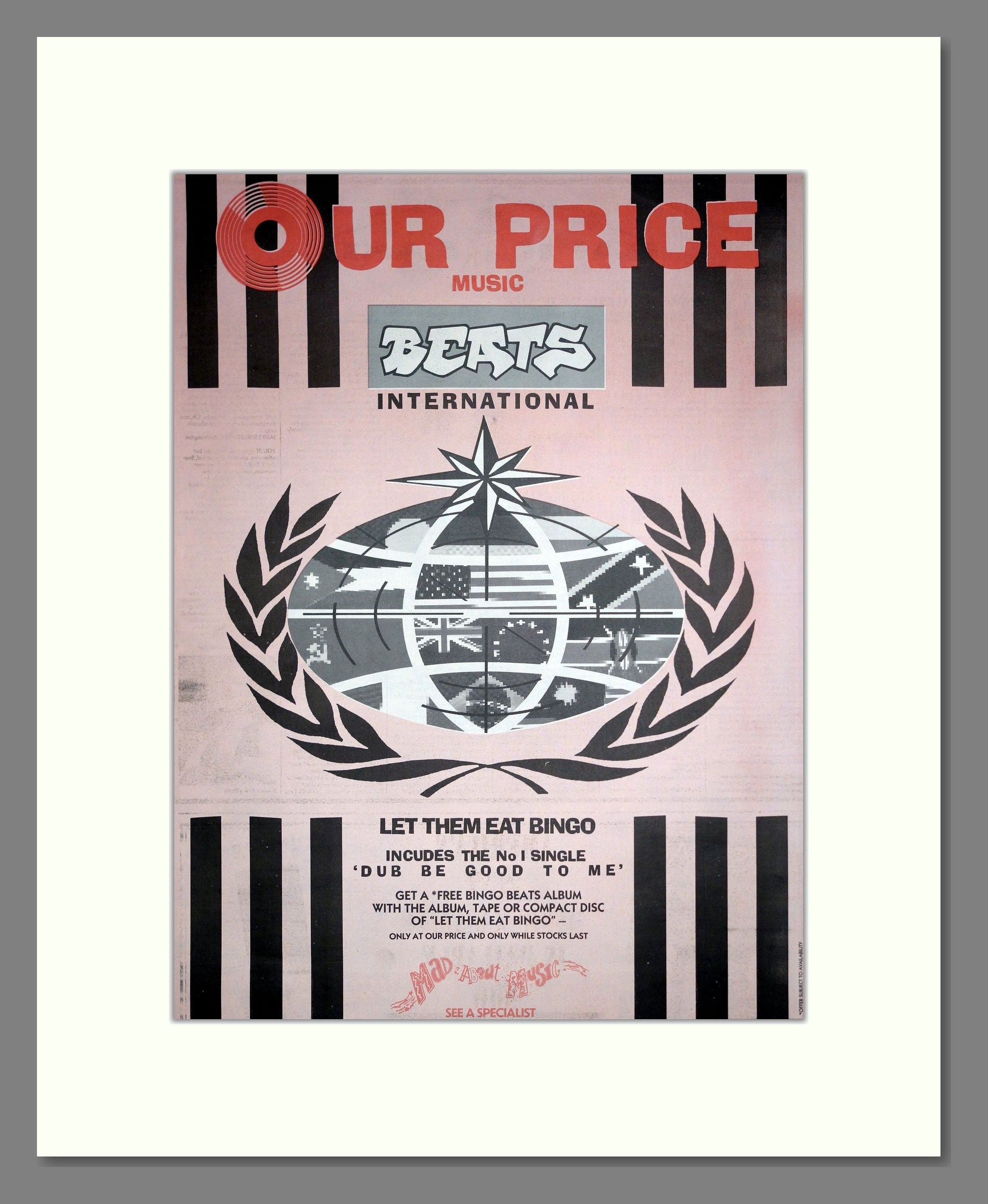 Beats International - Let Them Eat Bingo. Vintage Advert 1990 (ref AD2 ...