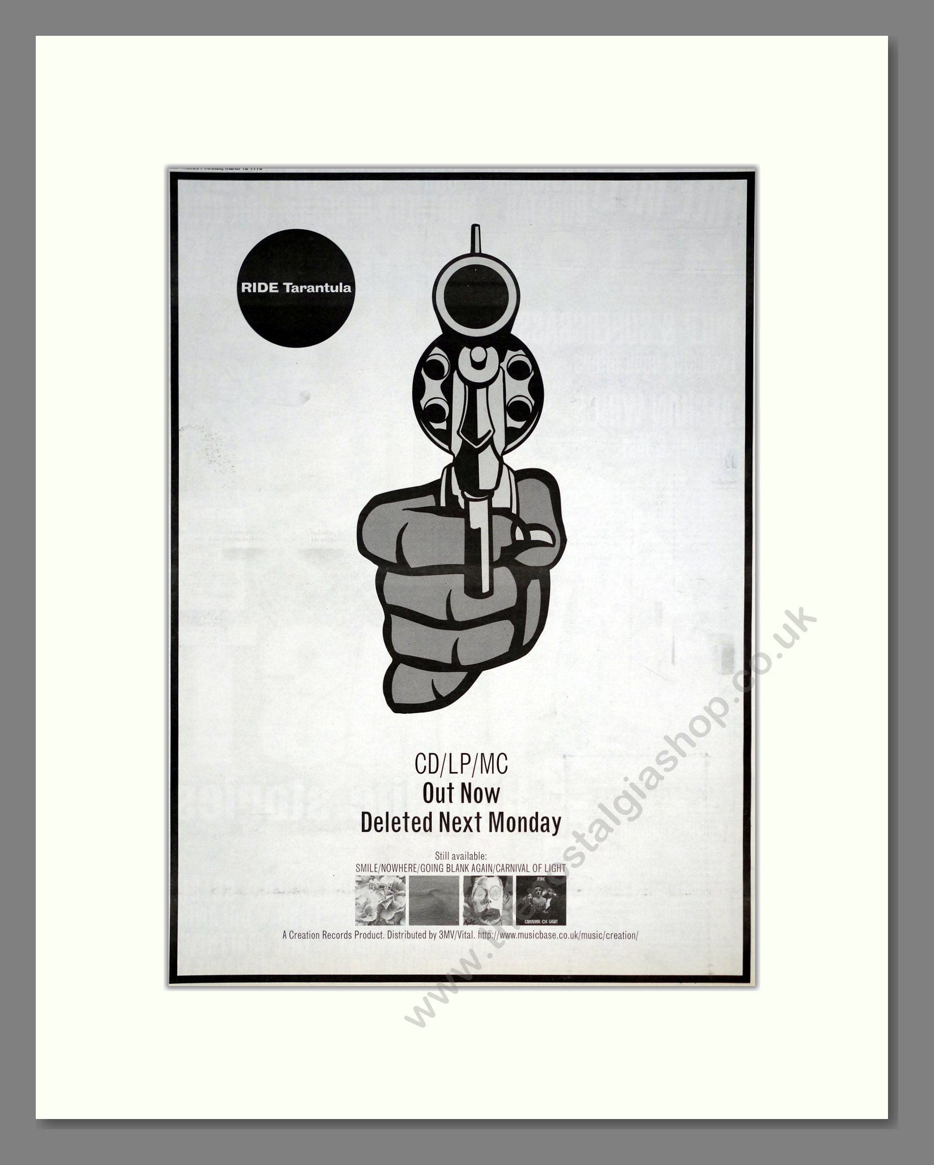 Ride - Tarantula. Vintage Advert 1996 (ref AD20545) – The Nostalgia Shop