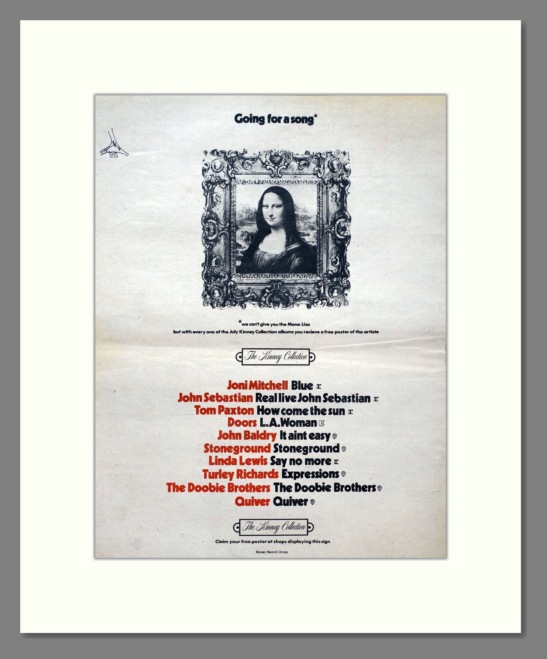 Kinney Collection / Various Artists - Going For A Song. Vintage Advert ...