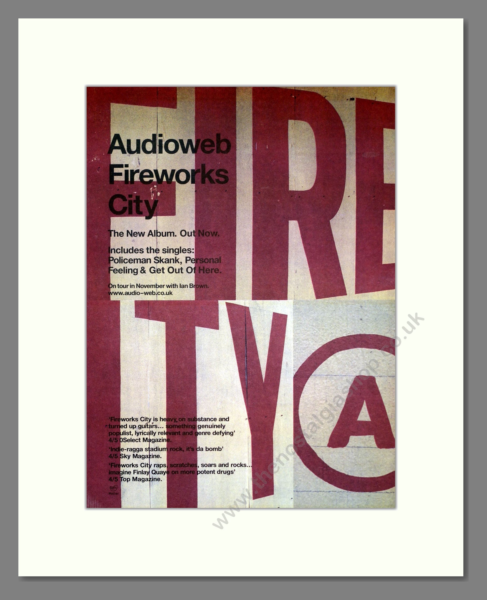 Audioweb - Fireworks City. Vintage Advert 1998 (ref AD20577) – The ...