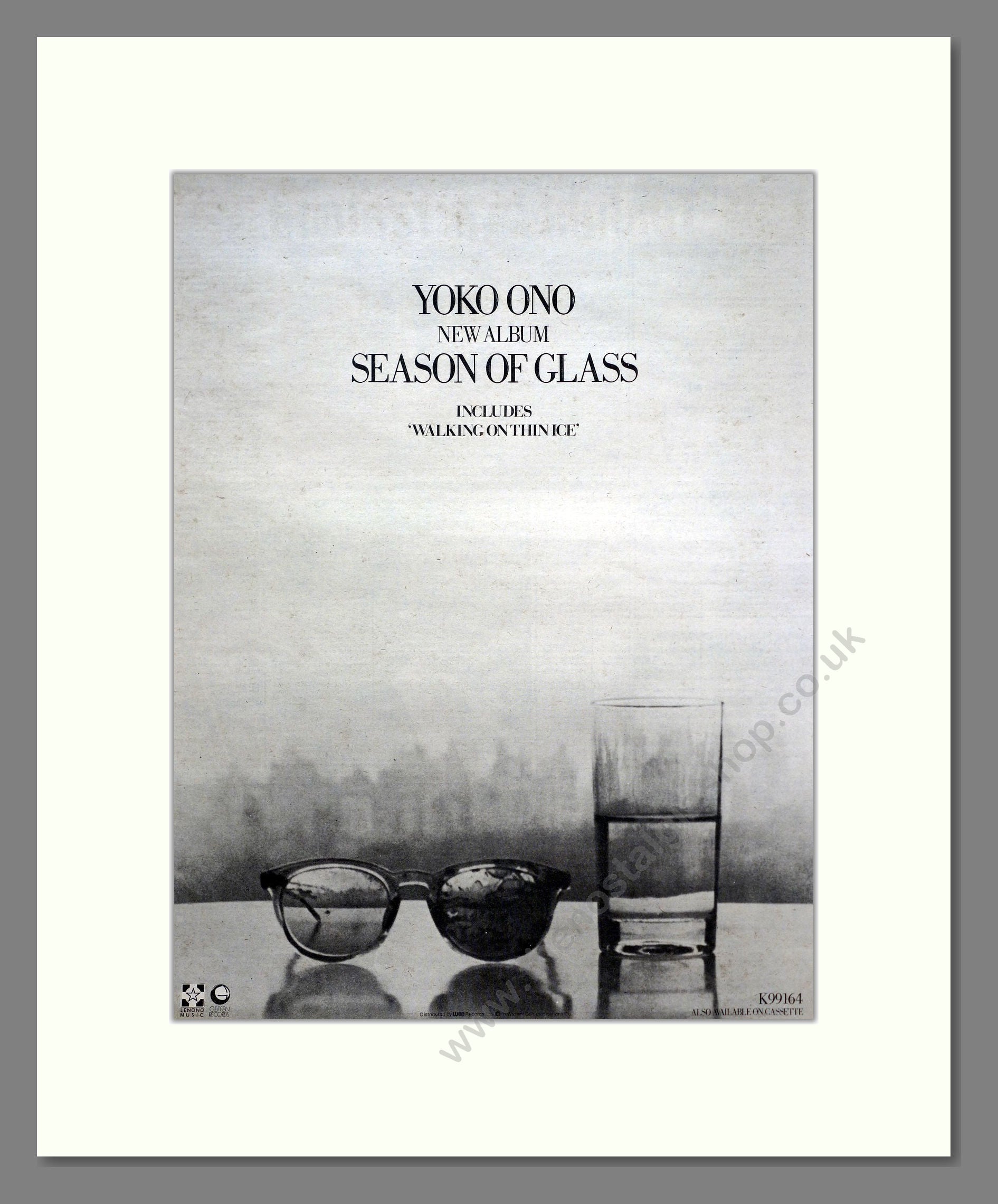 Yoko Ono - Season Of Glass. Vintage Advert 1981 (ref AD20606) – The ...
